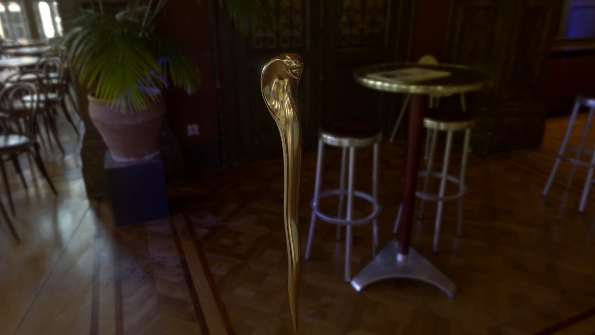 Golden Snake Staff - Download Free 3D model by Ricky Paul Club ...