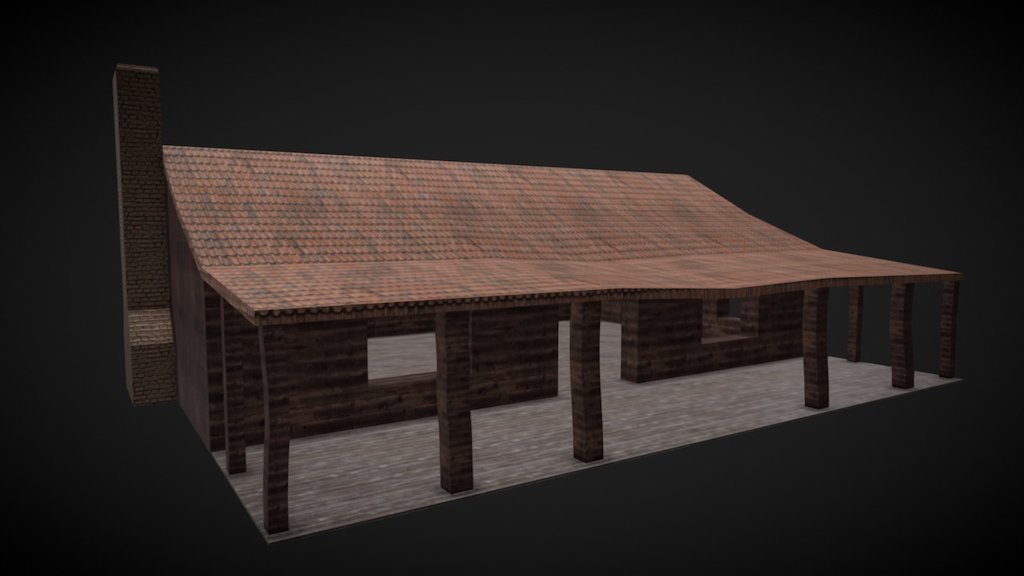 Wooden Hut Low Poly - 3D model by Kaique Tavares (@kaiquetavares ...