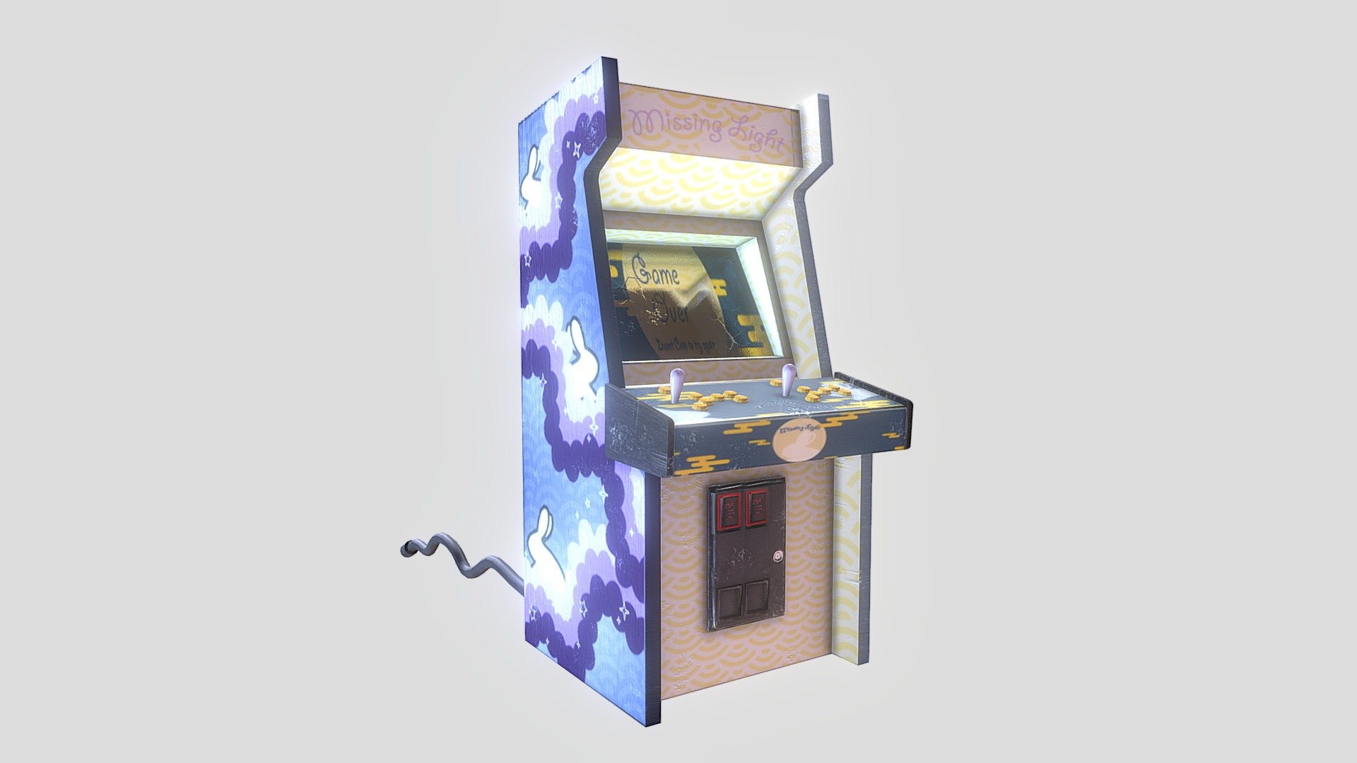 Missing Lights Arcade Cabient - 3D model by Kathryn (@okaykat) [d3c9112 ...