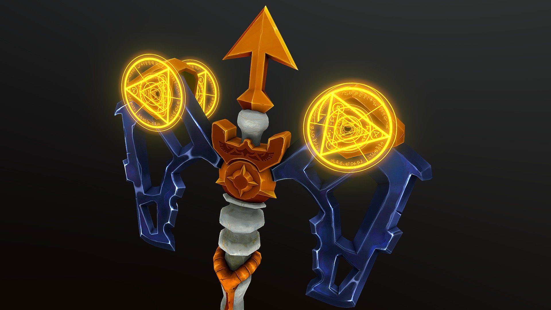 Blue Horned Sunset Pillar of Doom - 3D model by NicolasHendriks ...