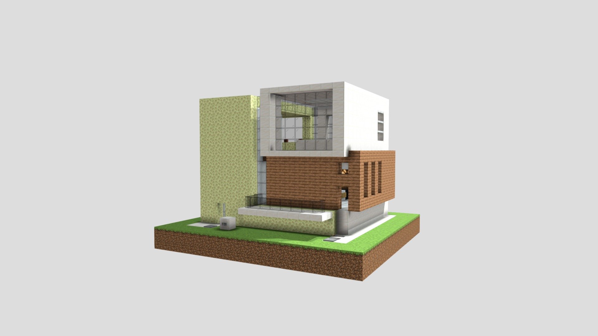Minecraft Mini Modern House - Download Free 3D model by jar (@jar9th ...