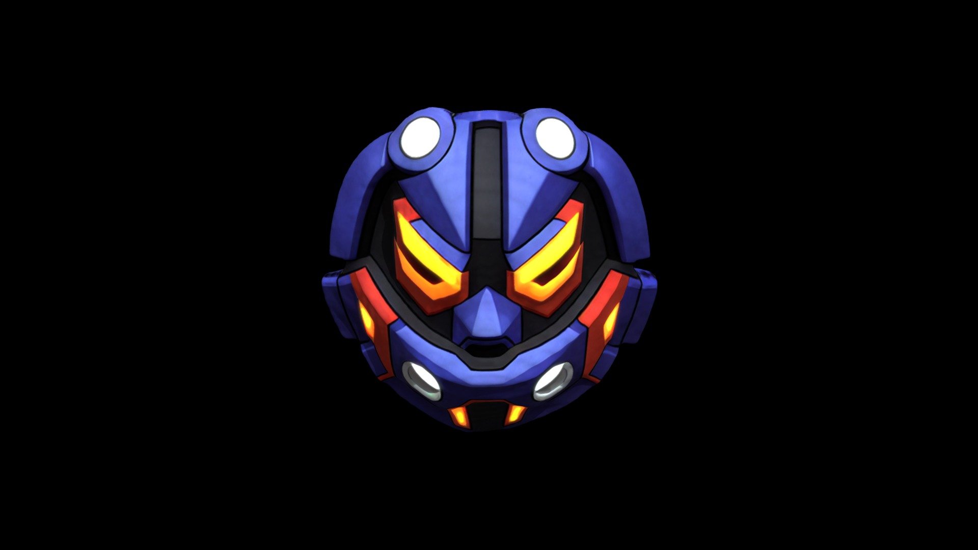 Helmet Mask Robot Cartoon 1298 - Download Free 3D model by klrxyz ...