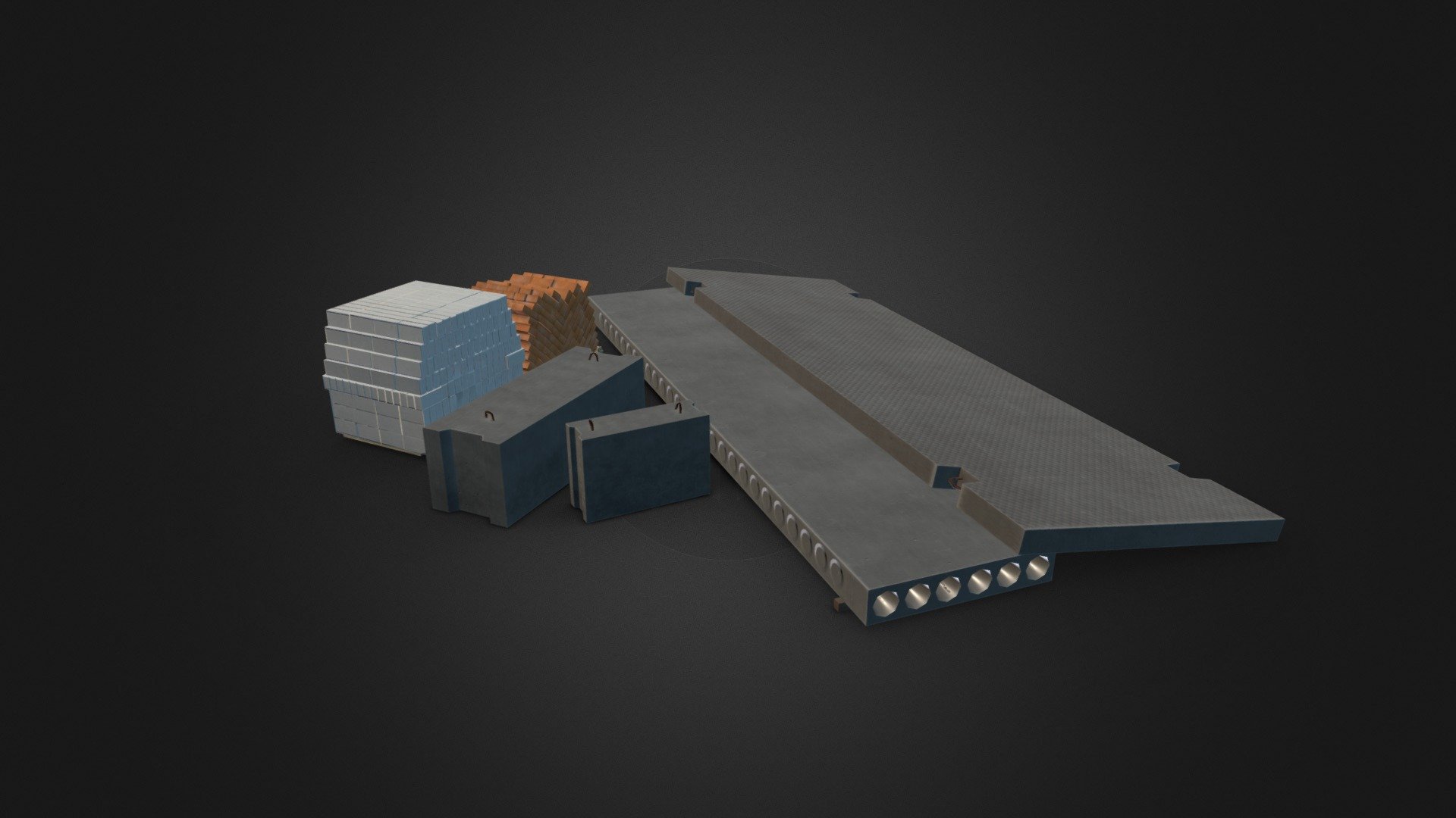 Buildings blocks - Download Free 3D model by thrd.dim [d3d182a] - Sketchfab