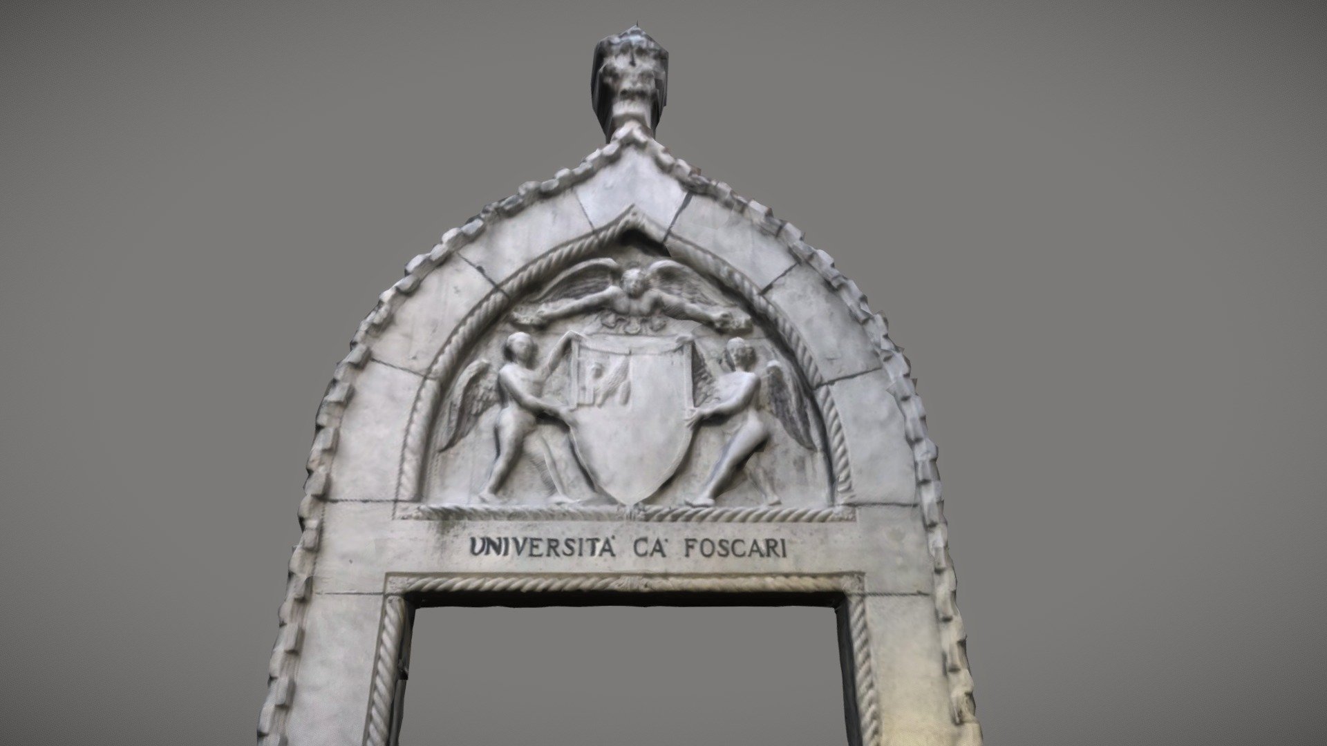 University gate, Venice Italy 3D scan asset - Buy Royalty Free 3D model ...