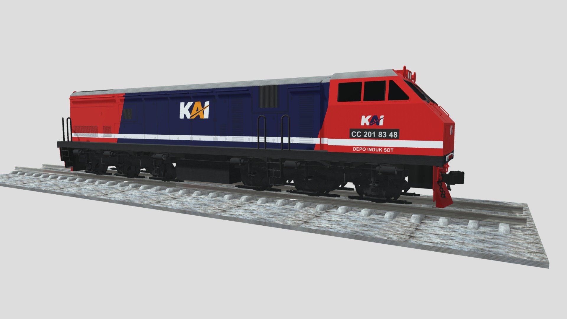GE U18C Locomotive (CC 201 83 48 SDT) - 3D model by Mr_Gopal918 (@mrgopal918) [d3d6ba5] - Sketchfab