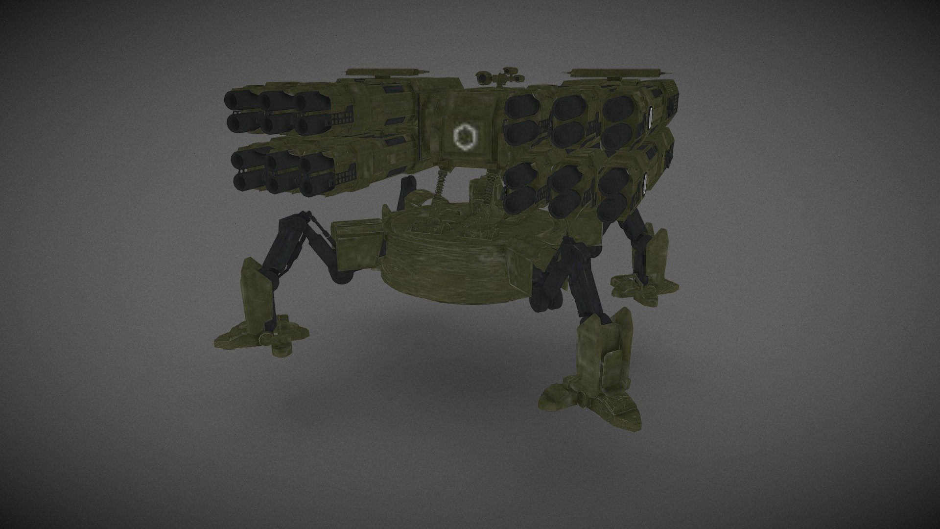 Sci-fi self-propelled turret - 3D model by Dmitry Horodok (@berkutprof ...