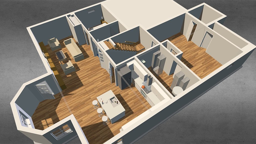 10-29 Basement Opt2 03032017 - 3D model by Cadaxx Design (@cadaxx ...