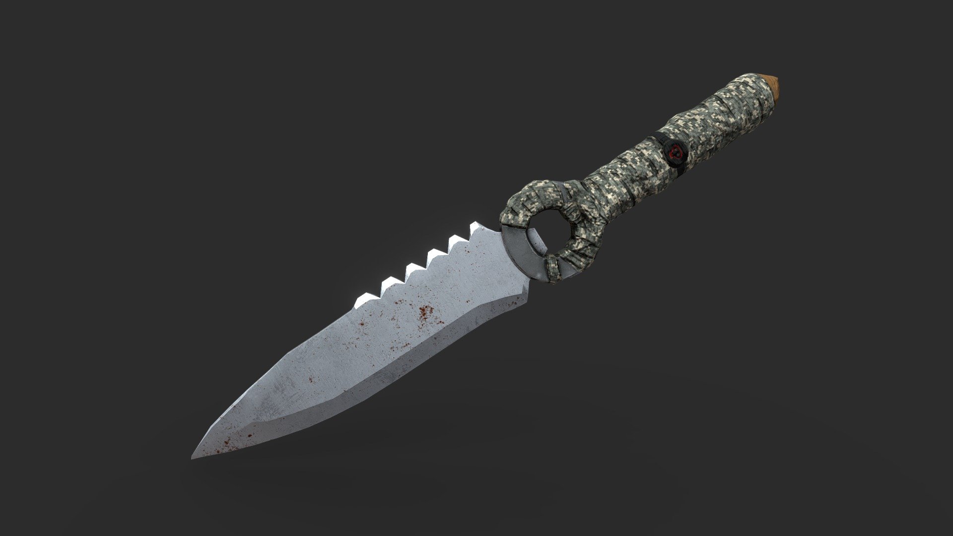 Post-Apocalyptic Combat Knife - Game-Ready Asset - 3D model by Gerónimo ...