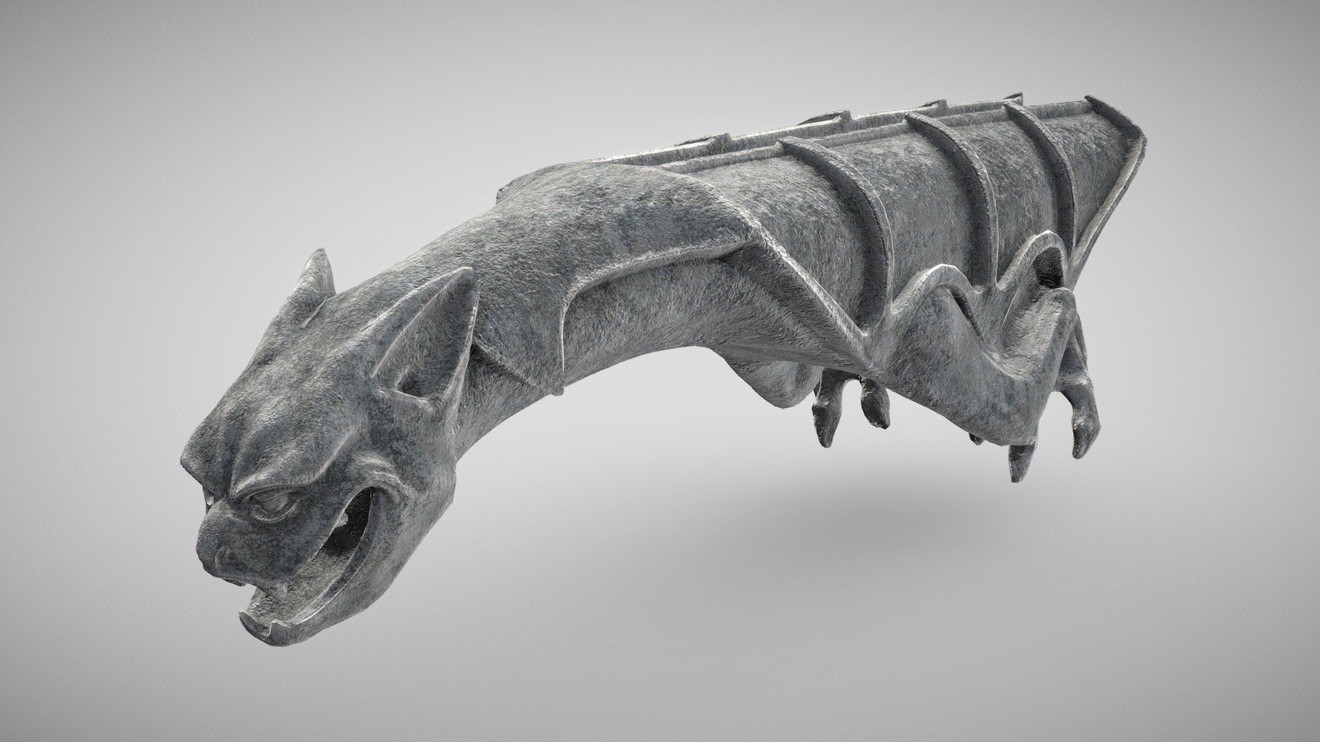 Waterspout Gargoyle "Vrykolakas" - Buy Royalty Free 3D model by pack&fi ...