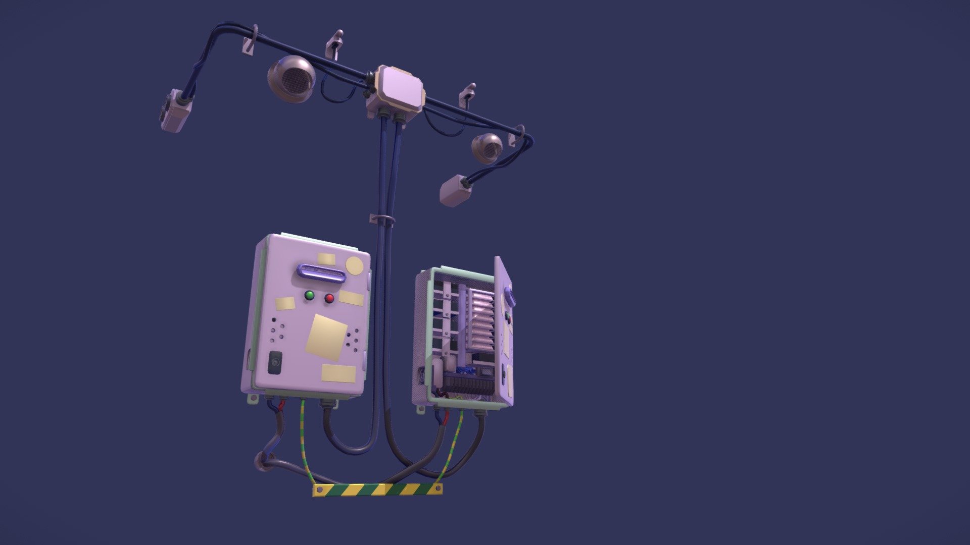 Electro switchboard - Download Free 3D model by defiat11 [d3e4916 ...