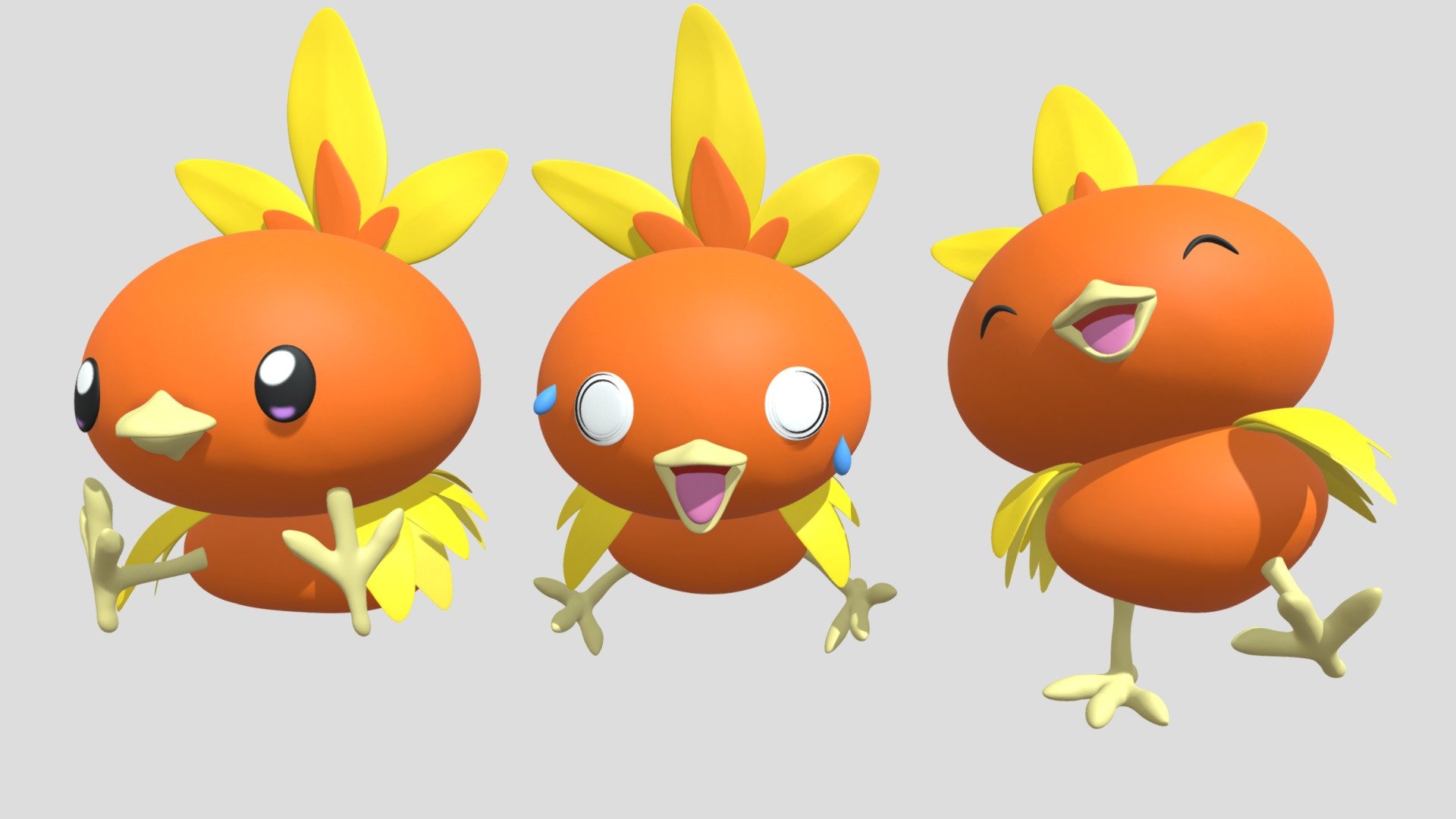 Torchic - Buy Royalty Free 3D model by gab.3dart [d3e64d9] - Sketchfab ...