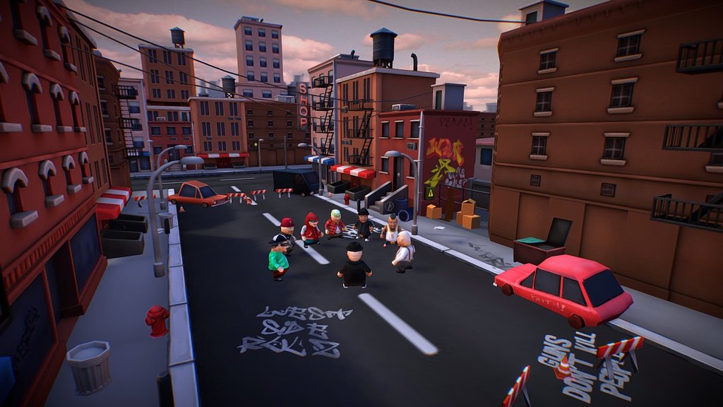 City Environment - 3D model by Paul Iacob (@paoolica) [d3e67ea] - Sketchfab