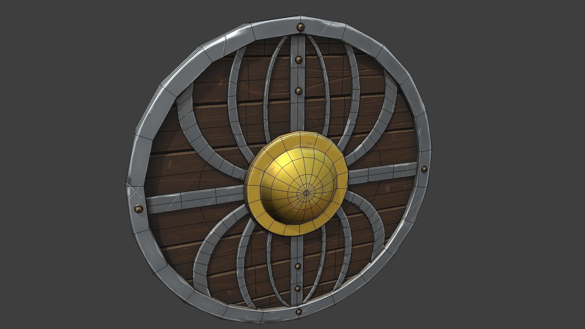 Handaxe's Shield Low Poly- Very Hi Resolution - Download Free 3D model ...