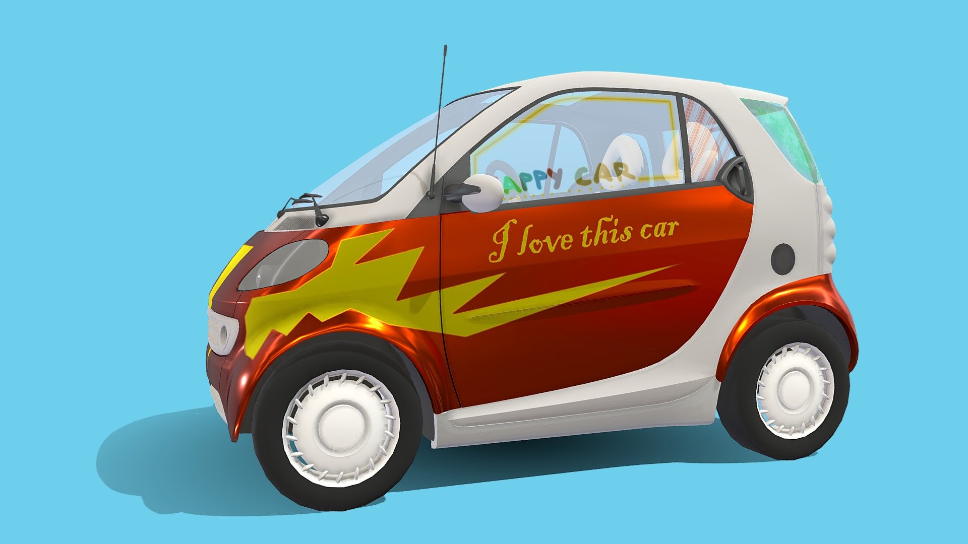 mini car low poly v03 - Download Free 3D model by Unity (shehab house ...