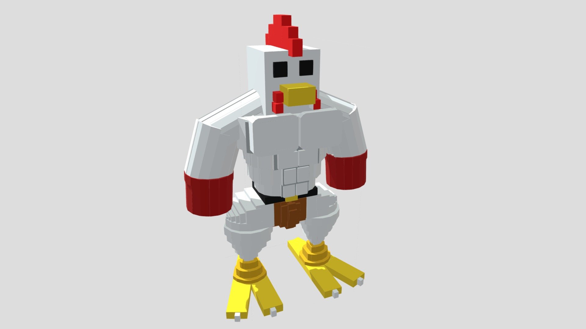 Chicken Boss - 3D model by Rockemo [d3edcc3] - Sketchfab