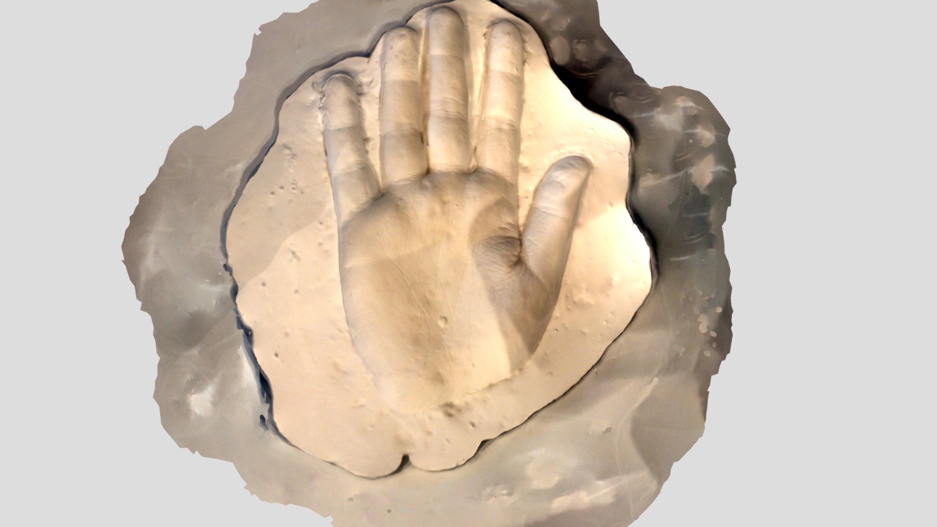 Plaster hand cast by thesputter - Download Free 3D model by Richard ...