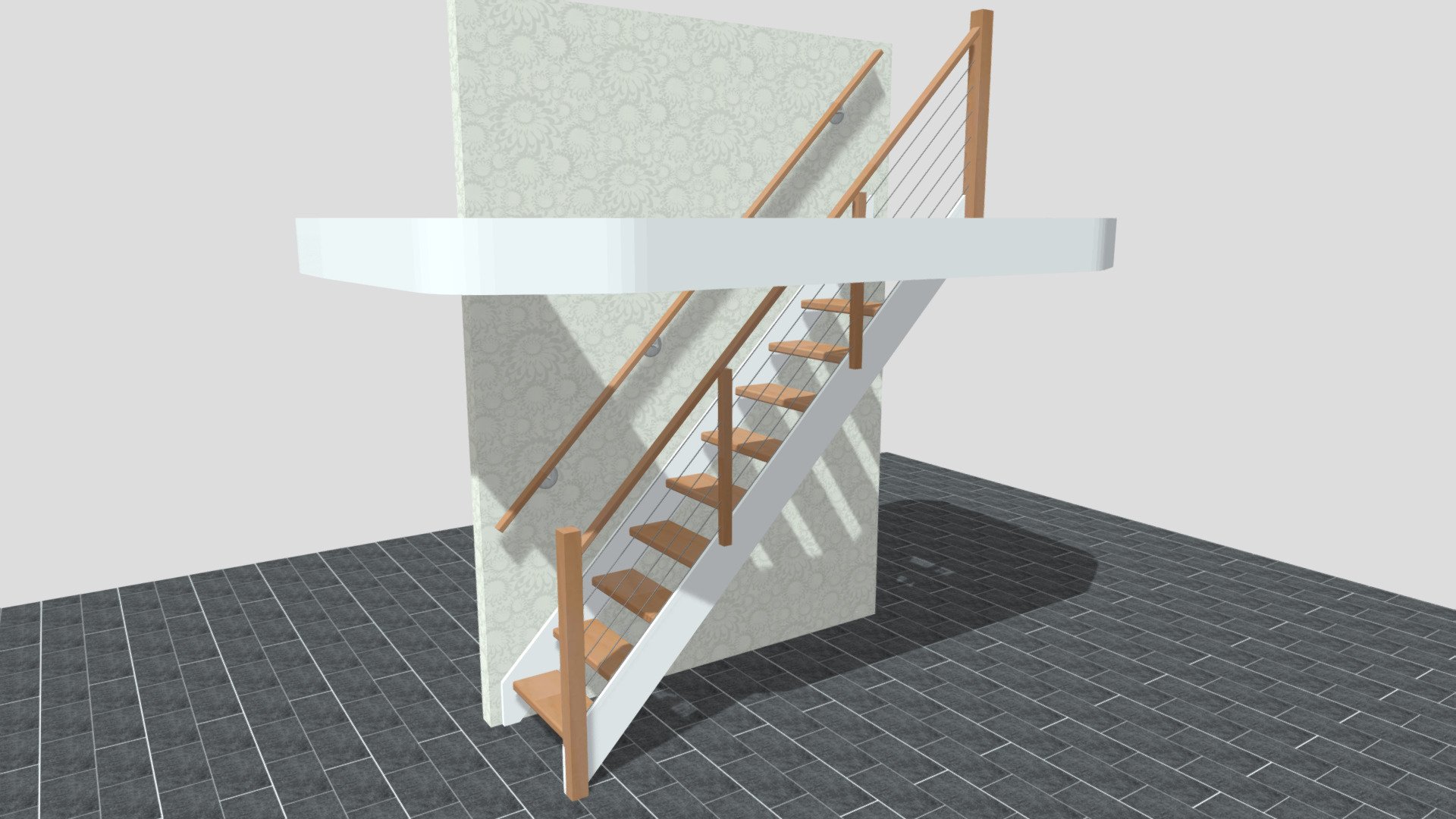 Chavez ship ladder - 3D model by TopTreadStairways (@clydemartin ...