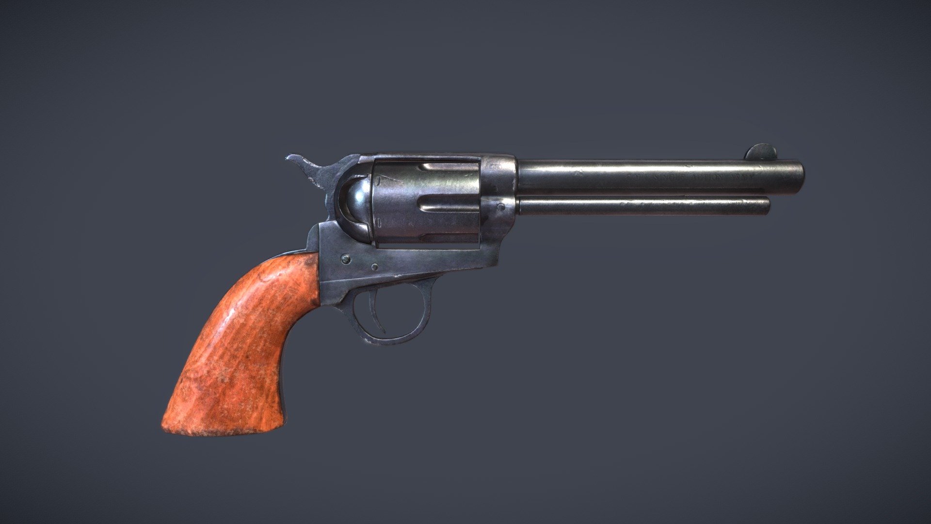 Colt Single Action Army - 3D model by TopiasA [d3f4a96] - Sketchfab