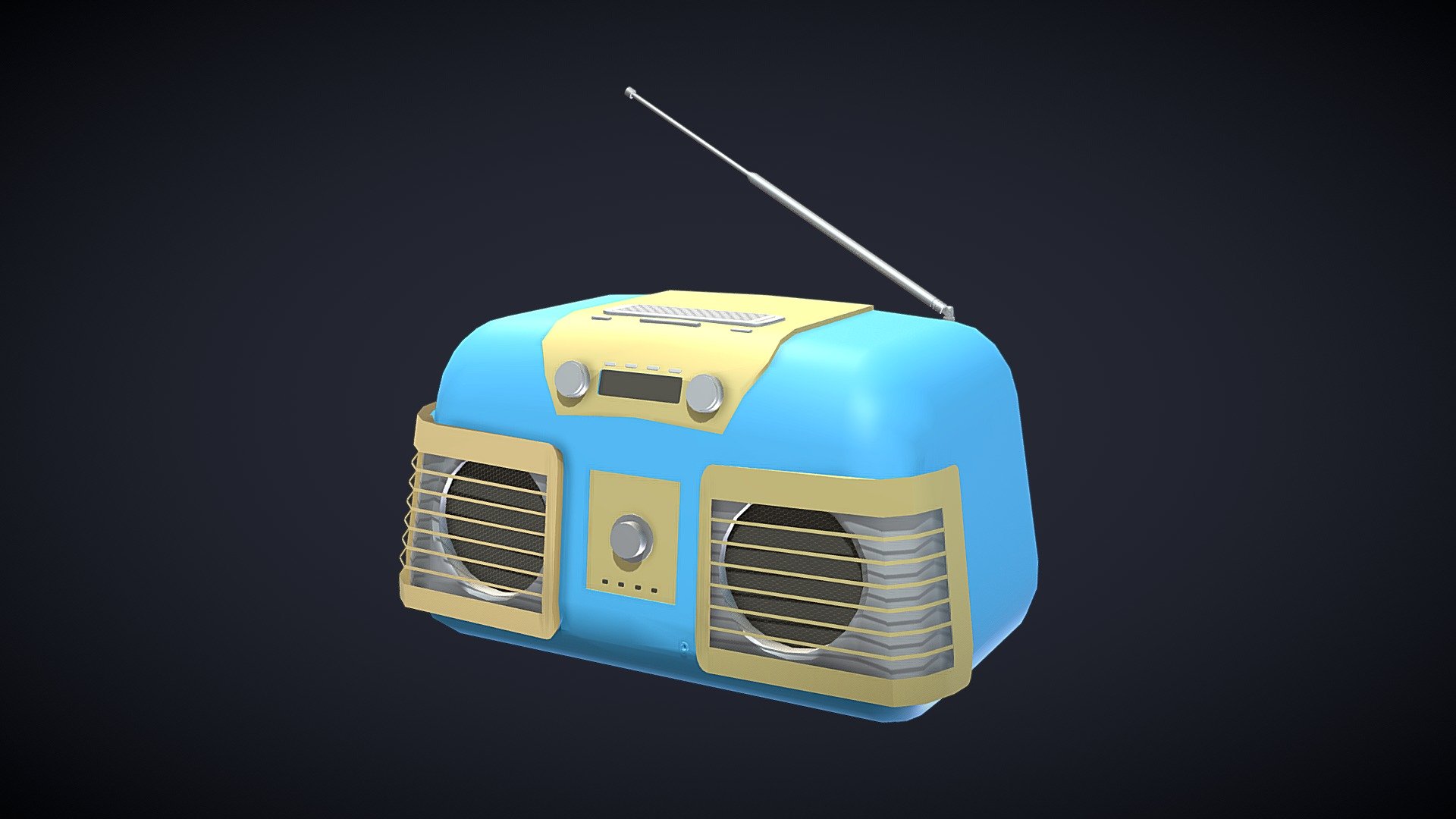 XYZ Homework Detailing retro radio - 3D model by footmanart [d3f53e4 ...