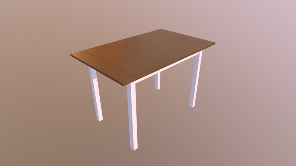 Zinus Farmhouse Wood Dining Table - Download Free 3D model by ...