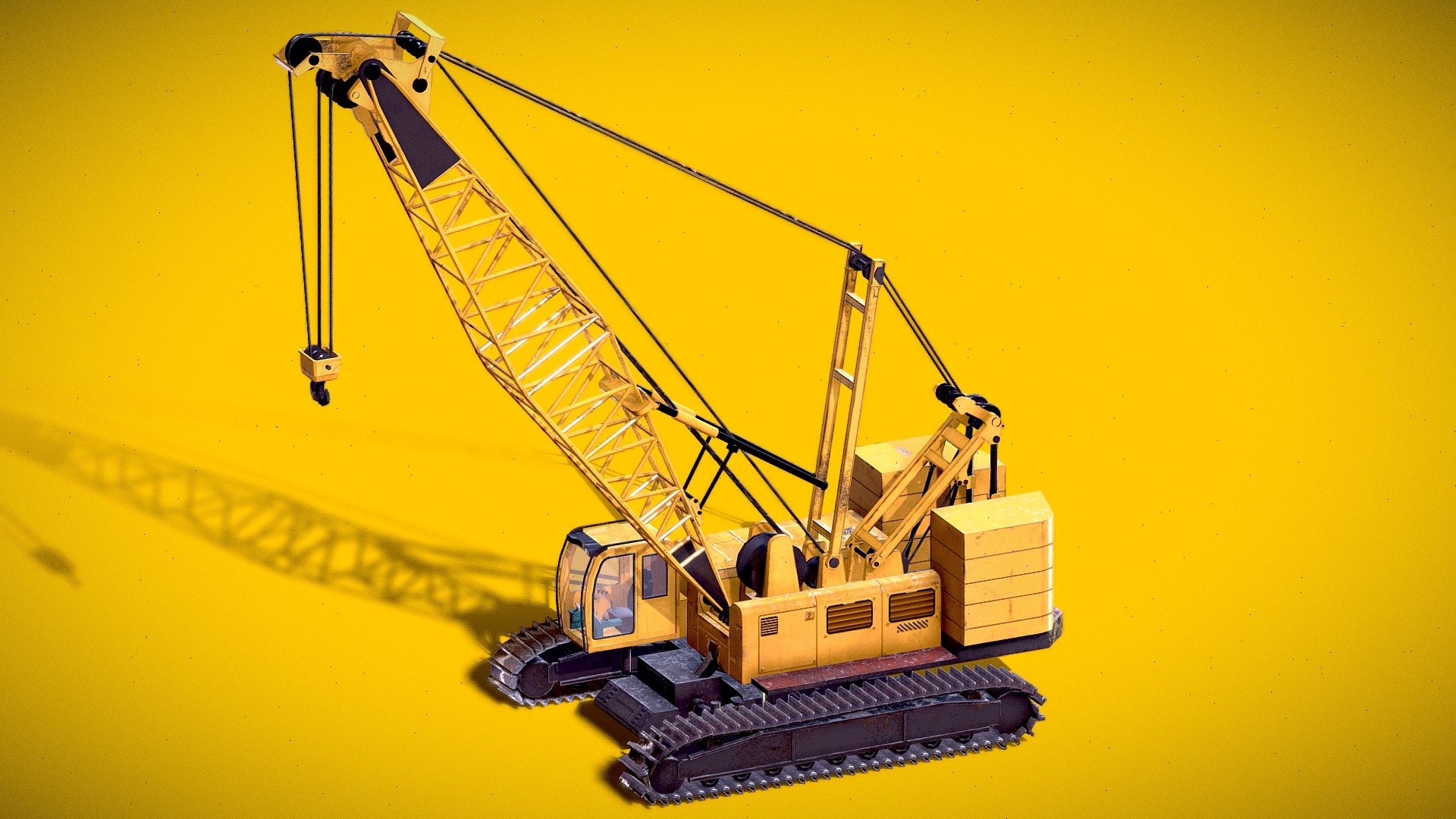 Realistic Construction Vehicle - Crawler Crane - Buy Royalty Free 3D model by Assemblr ...