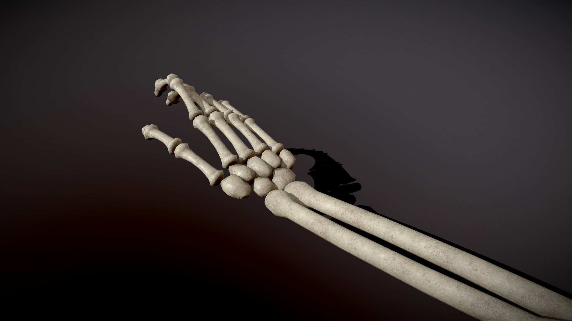 Skeletal Hand Idle - 3D model by Brandon Baldwin (@Hepatitis_Bee ...