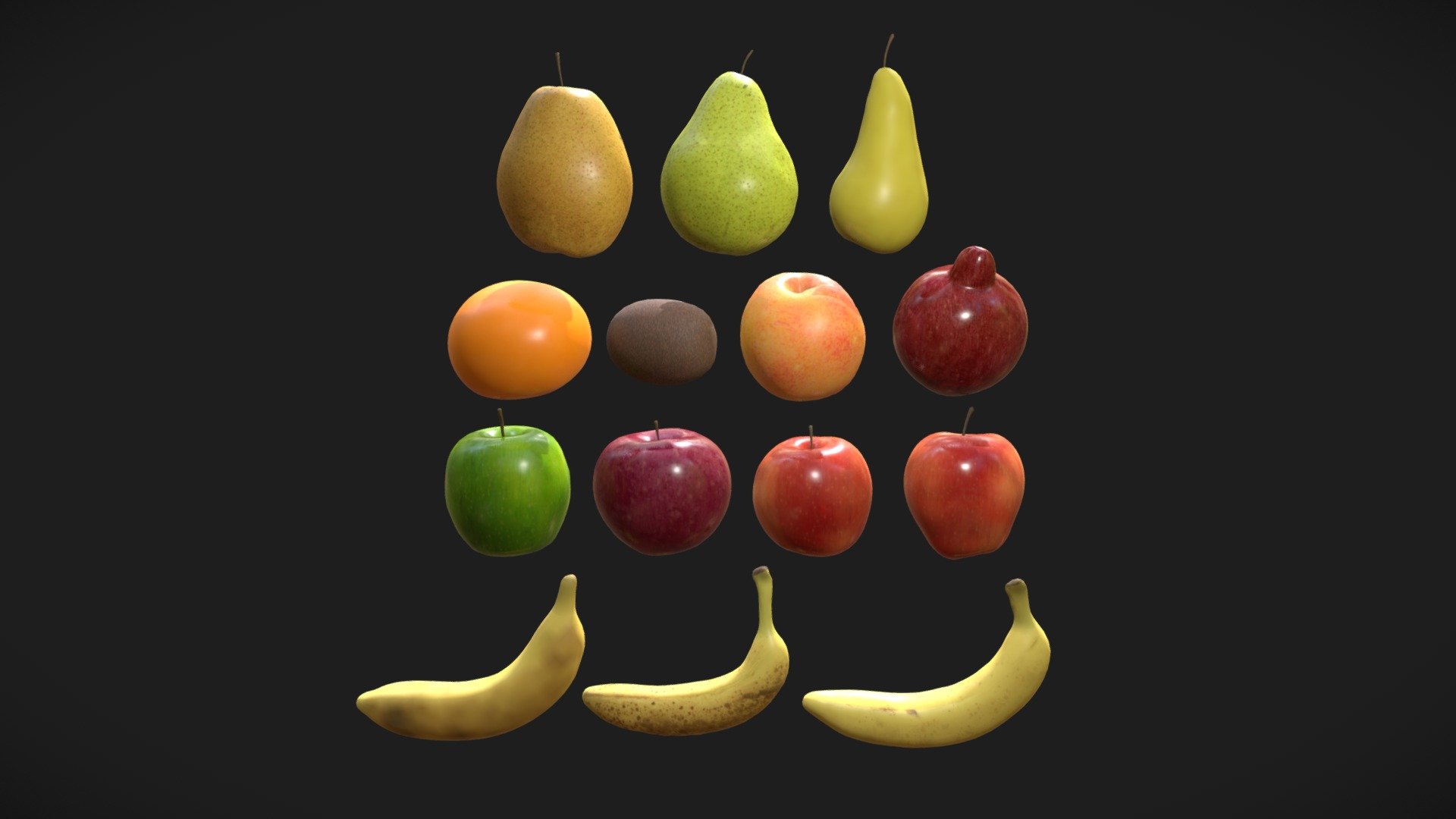 Fruit Pack 1 - Buy Royalty Free 3D model by Dreamscape Studio ...