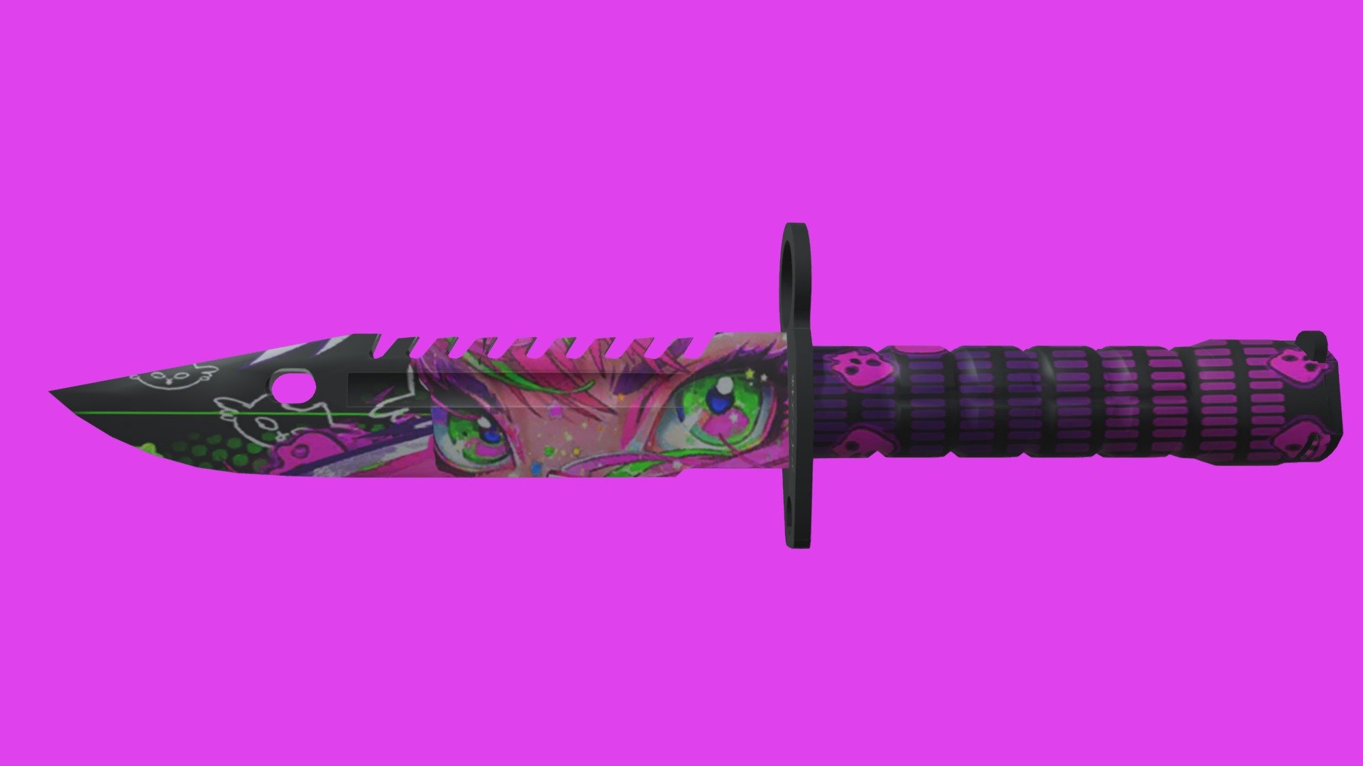 Bayonet M9 Sparkling Gaze | Standoff 2 - Download Free 3D model by Daxgon [d3fe86c] - Sketchfab