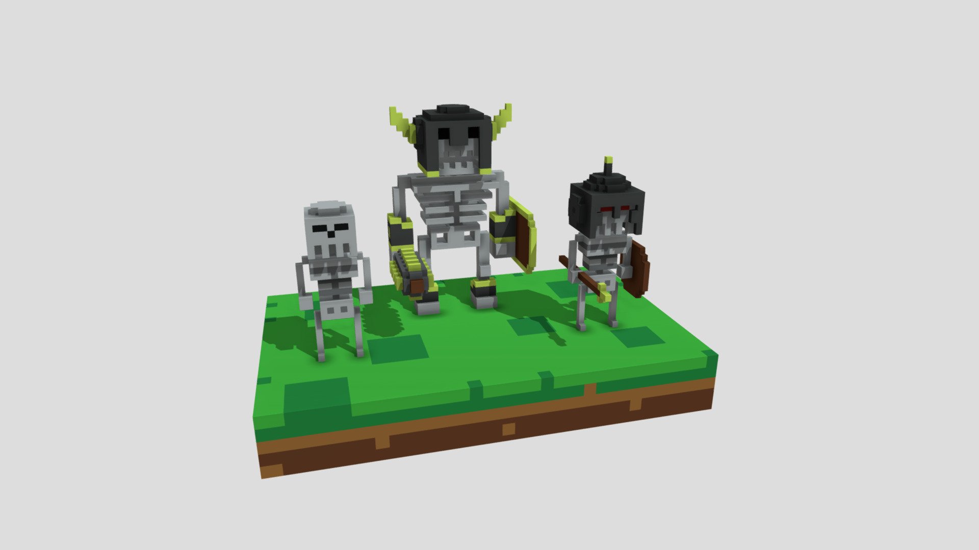 Skeleton Army - Download Free 3D model by КУКАЛЕВ (@po_povodu) [d402d48 ...