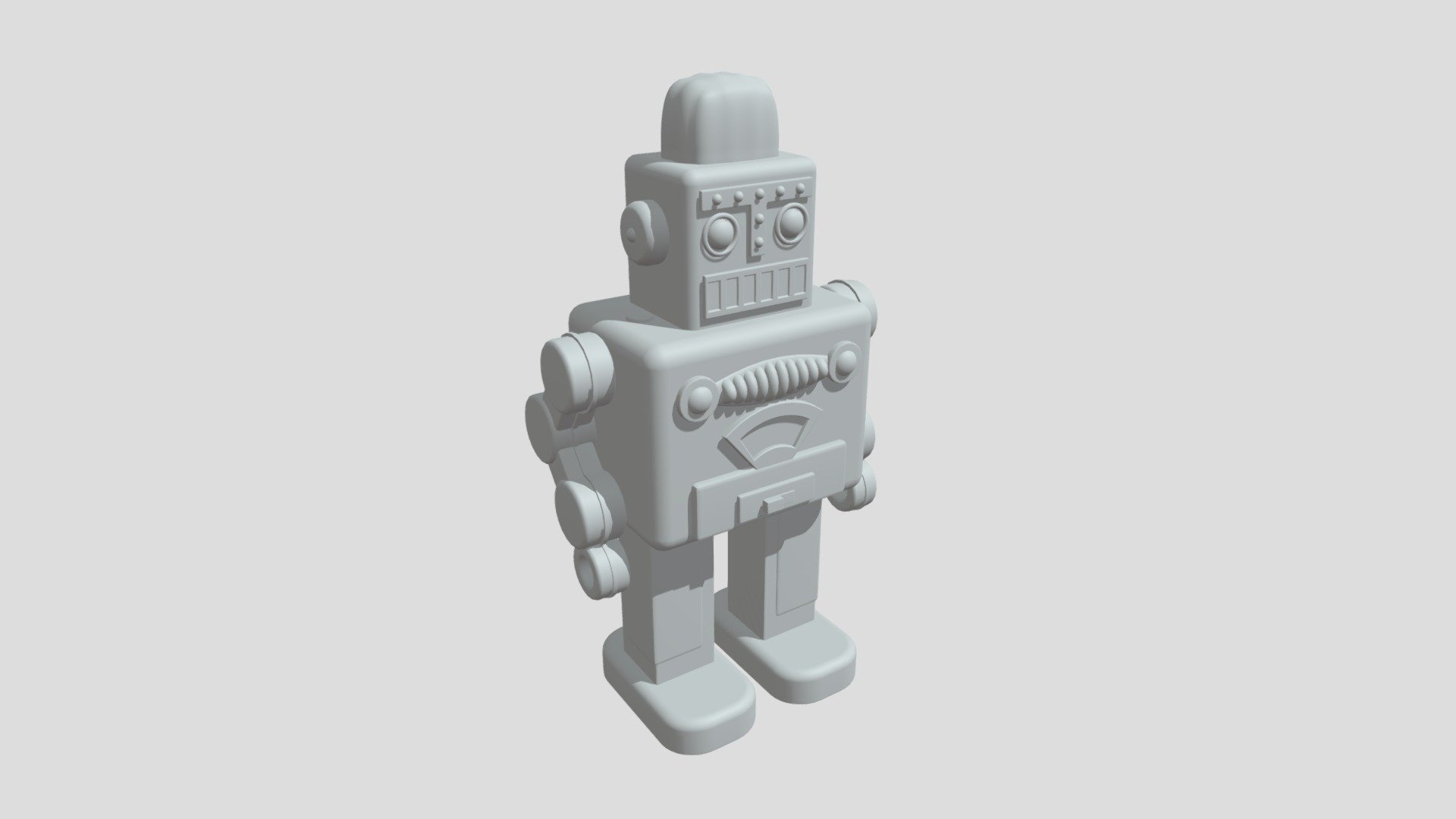 3D Toy Robot - Base Mesh - Download Free 3D model by James L. Odom ...