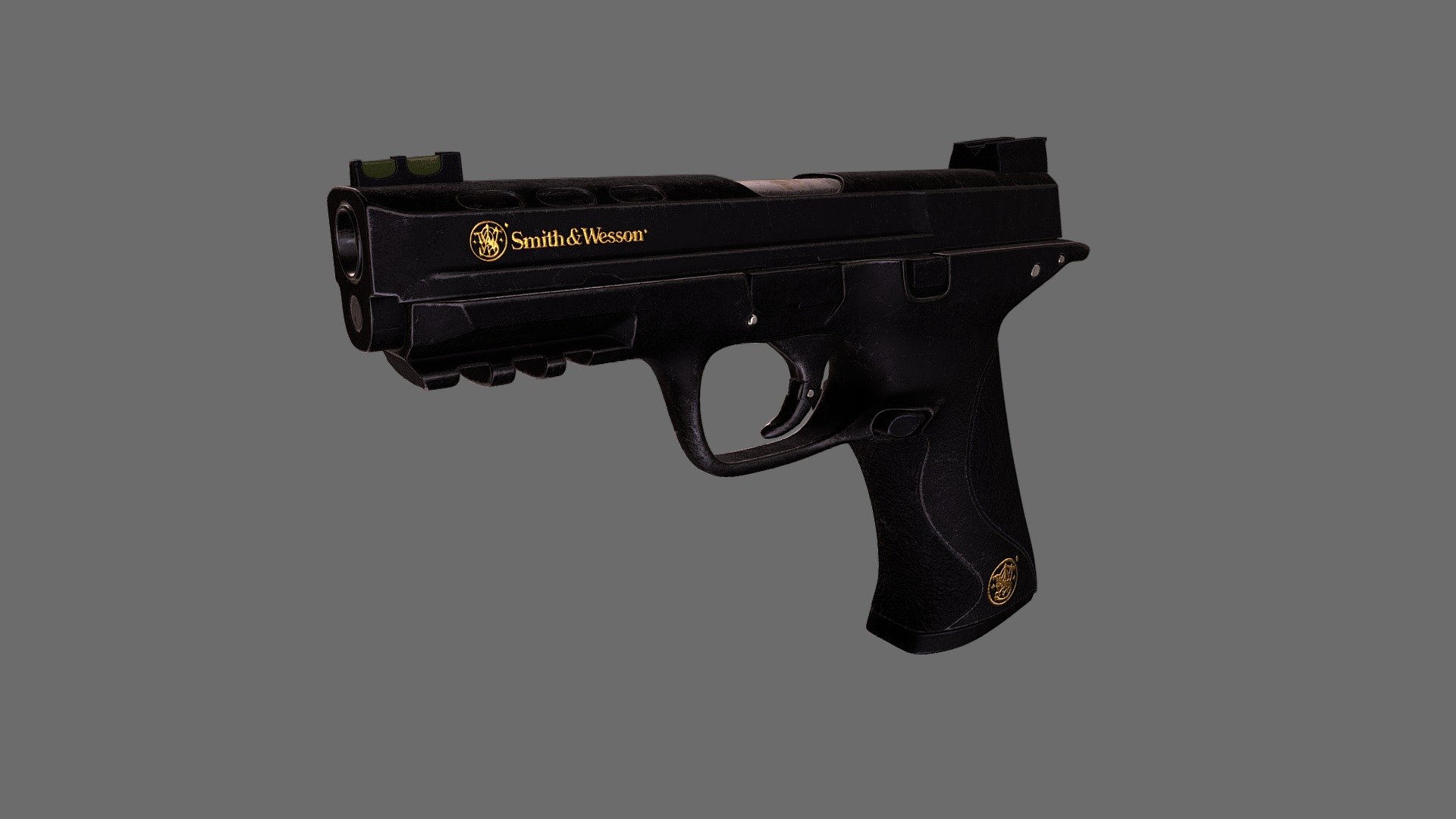 Gun_M&P9 - 3D model by getstream74 [d40a0b7] - Sketchfab