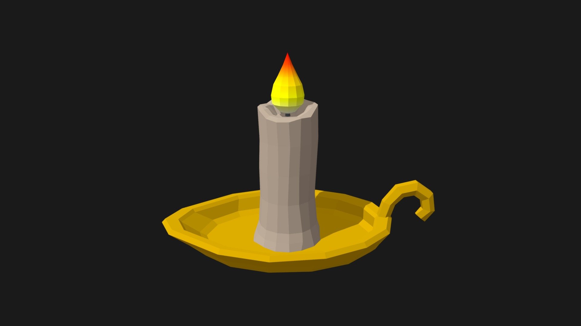 Free Lowpoly Candle - Download Free 3D model by Agustin.Val [d40ef01 ...