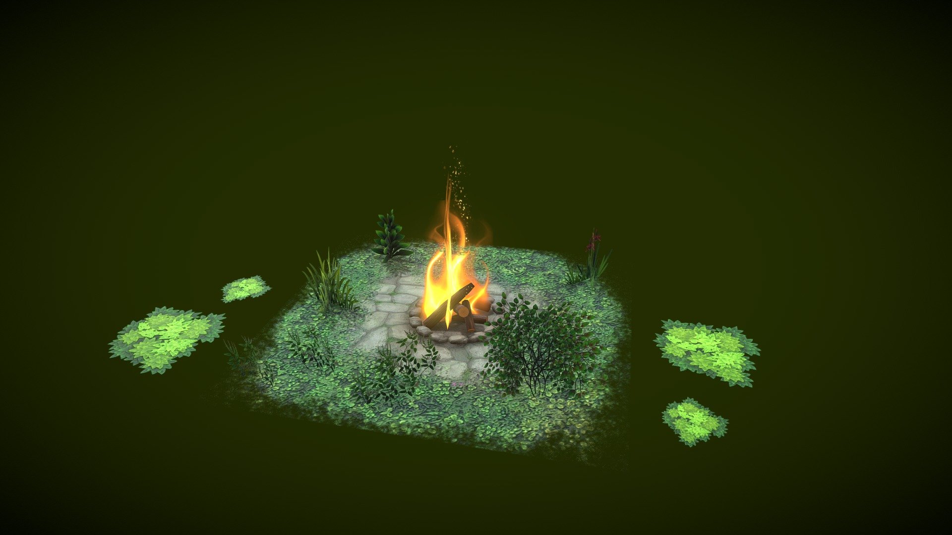 fire - 3D model by Tego_i_Tamtego [d40f2ac] - Sketchfab