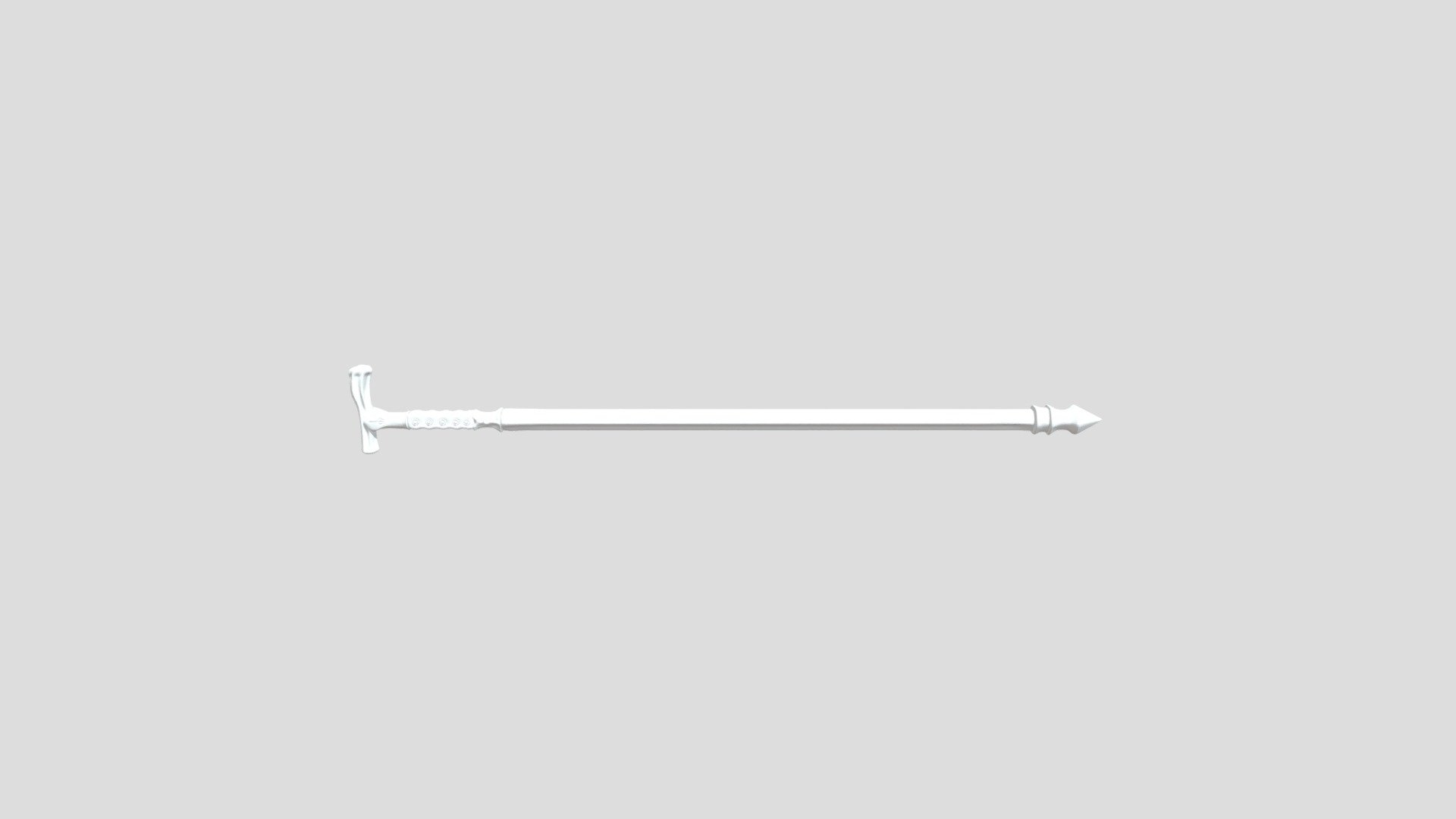 Threaded Cane - 3D model by americanegg [d40fb8b] - Sketchfab