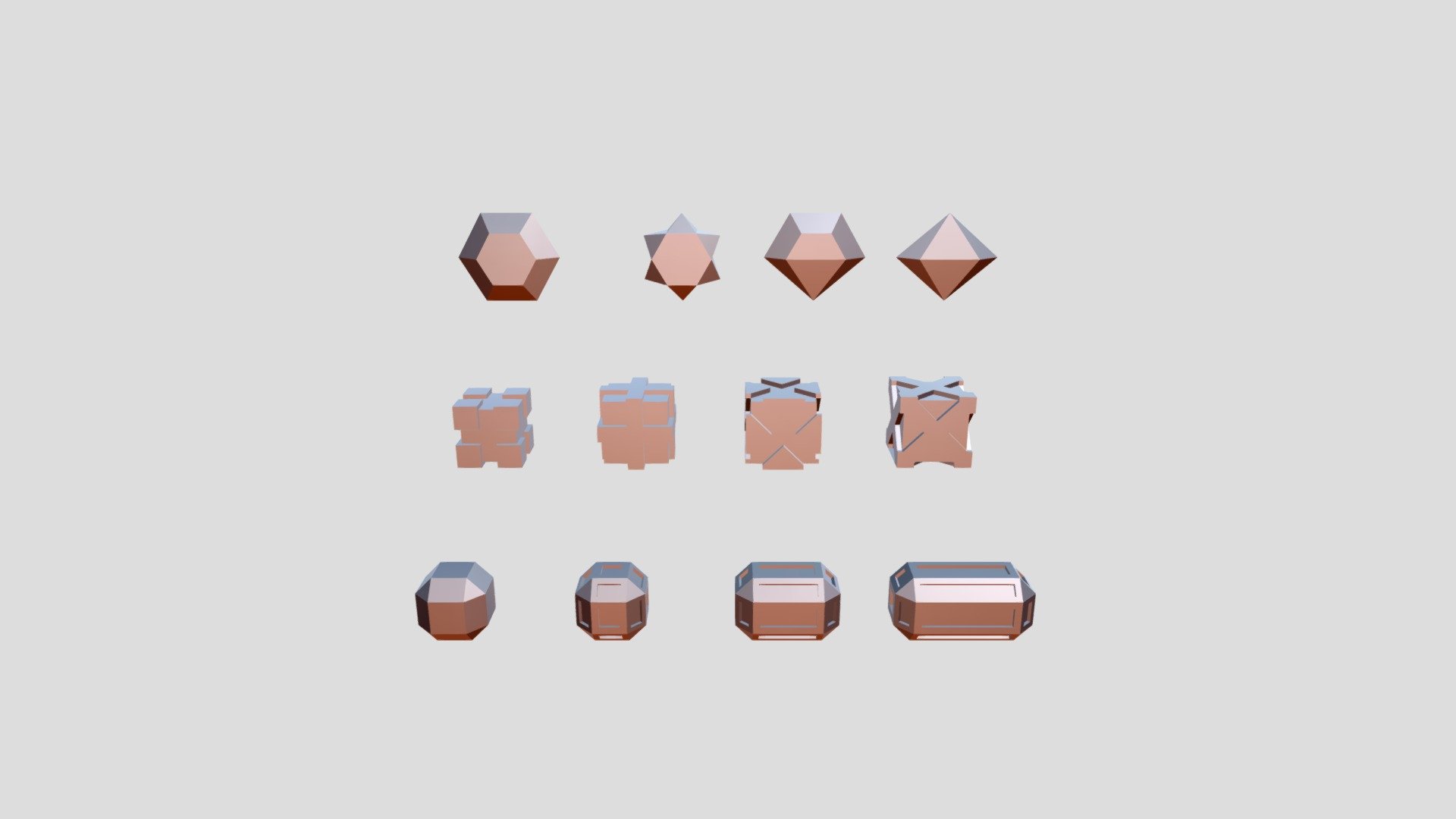 Collection Of Upgrades Or Powerups - Download Free 3D model by Trockk ...