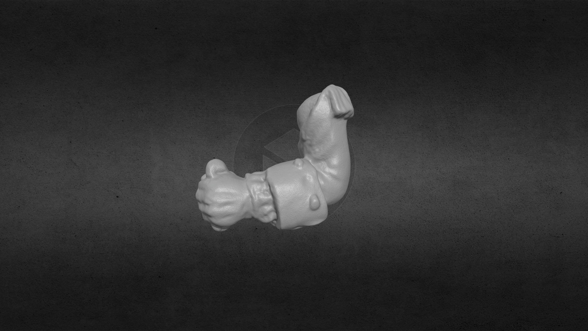 3D Scanned Miniature Arm Only (Preview) - 3D model by ideabeans ...