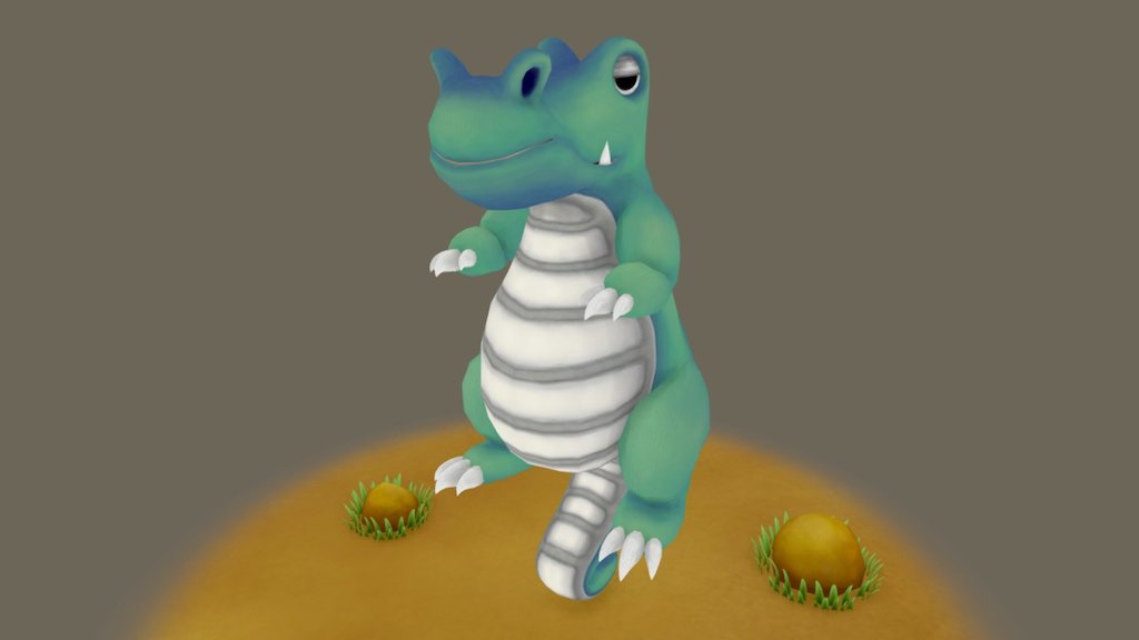 Strong Crocodile - Earthbound - 3D model by Lillya [d419260] - Sketchfab