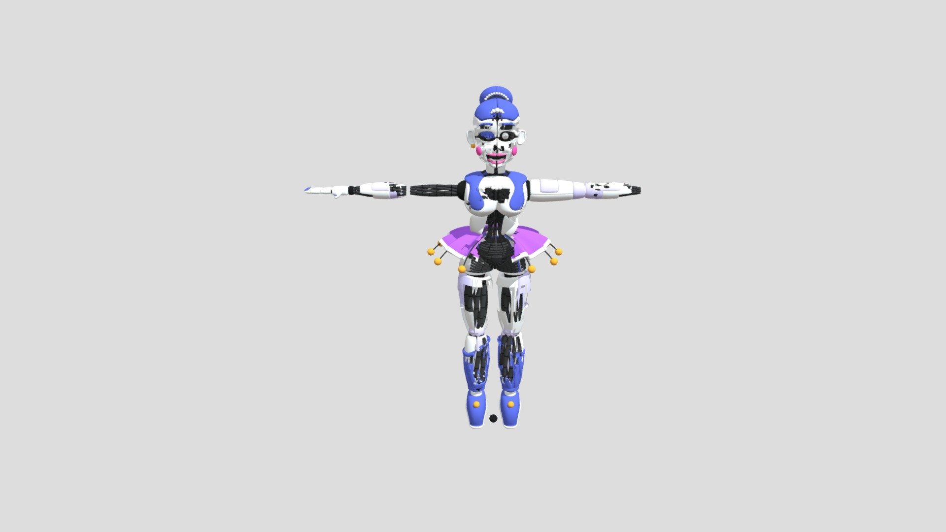 Withered Ballora - Download Free 3D model by Liam.Weber [d41a235 ...