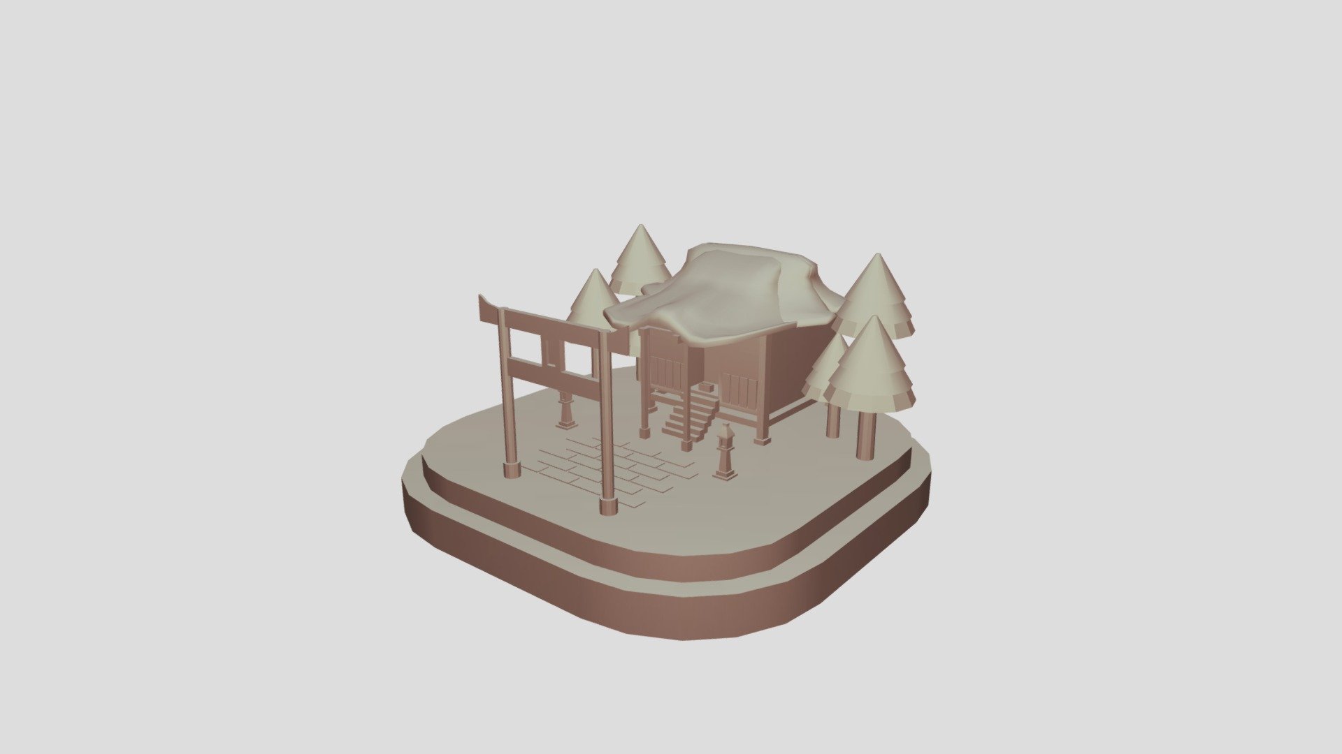 Japanese Shrine - Download Free 3D model by agungprakosoputro [d41a4e3 ...