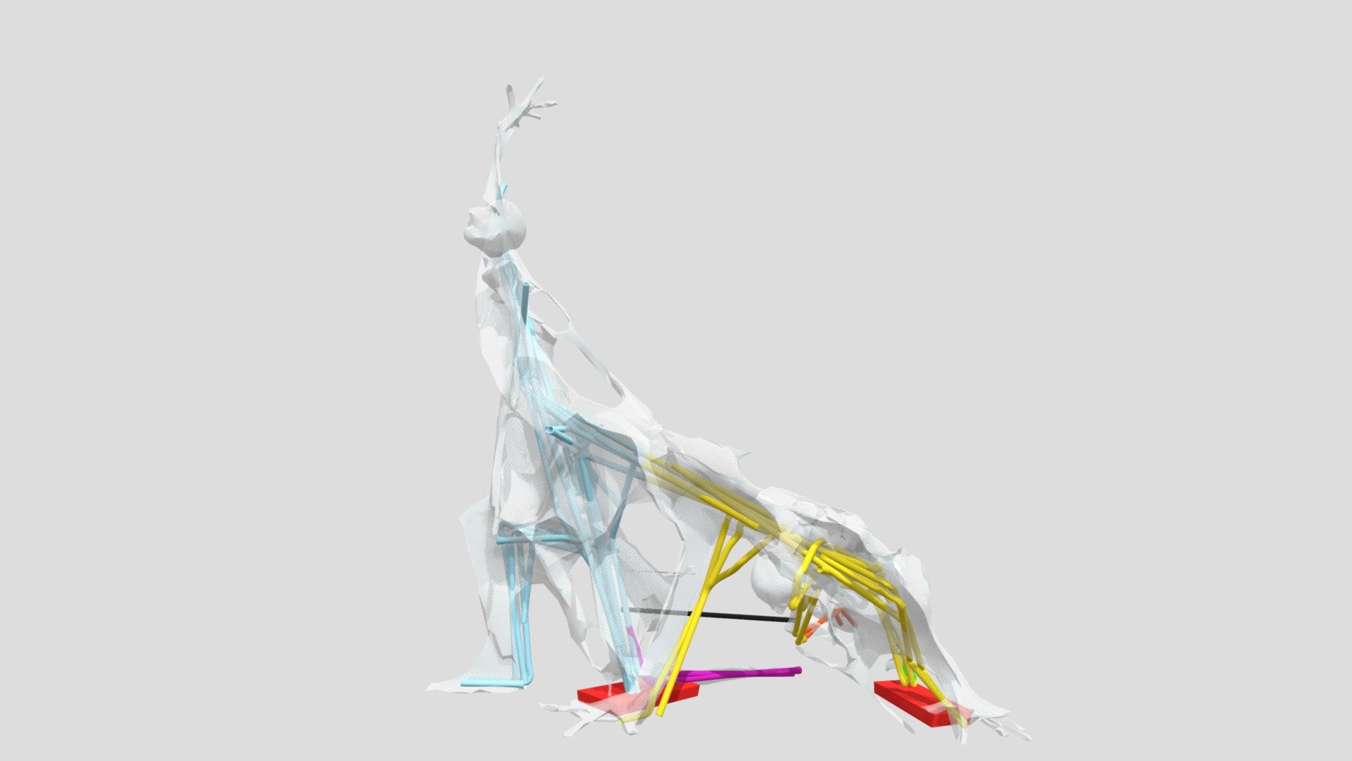 triad construction with paper - 3D model by kajtekk [d41c3b9] - Sketchfab