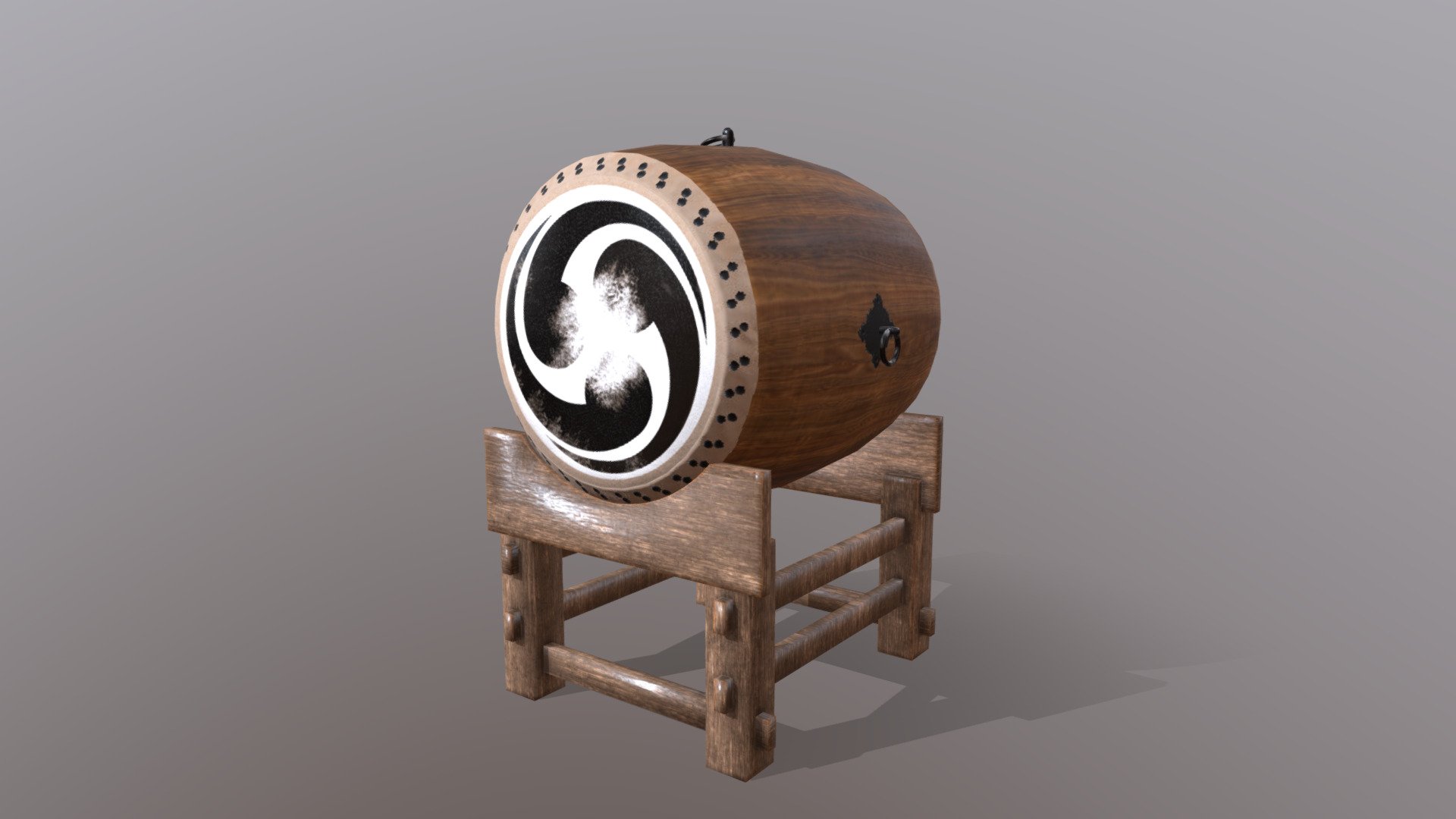 Low Poly Taiko Drum - 3D model by blendertommy1441 [d41c87f] - Sketchfab