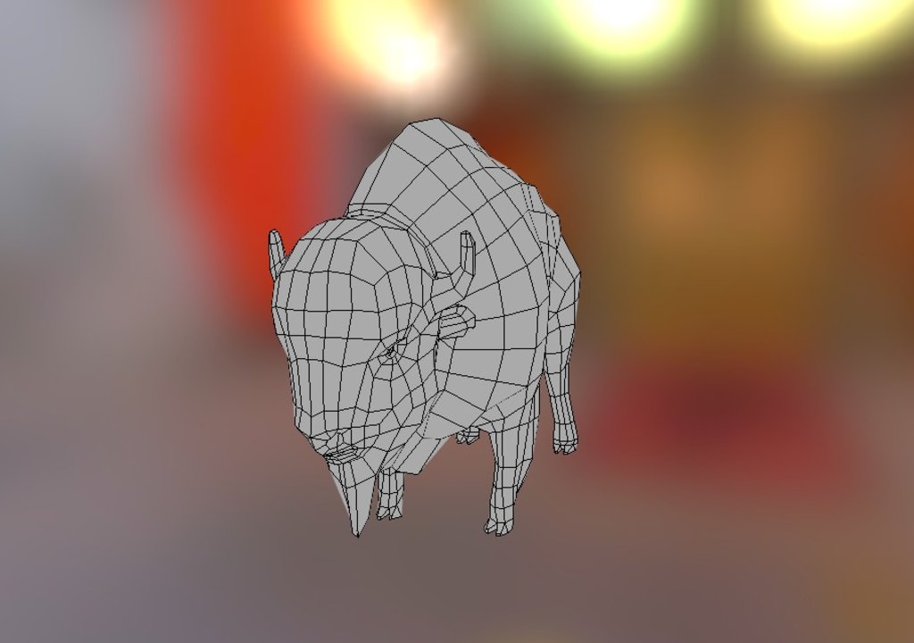 Bison - 3D model by hydrea [d41ce2d] - Sketchfab