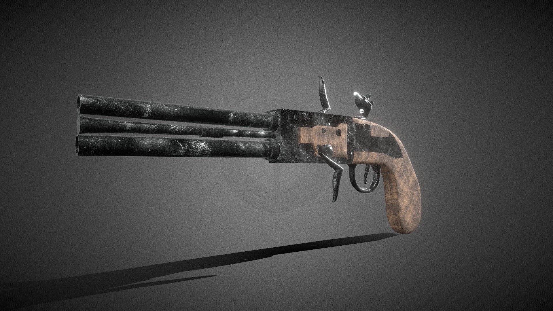 Vintage Gun - Download Free 3D model by Ansh_Singla (@ansh_artis ...