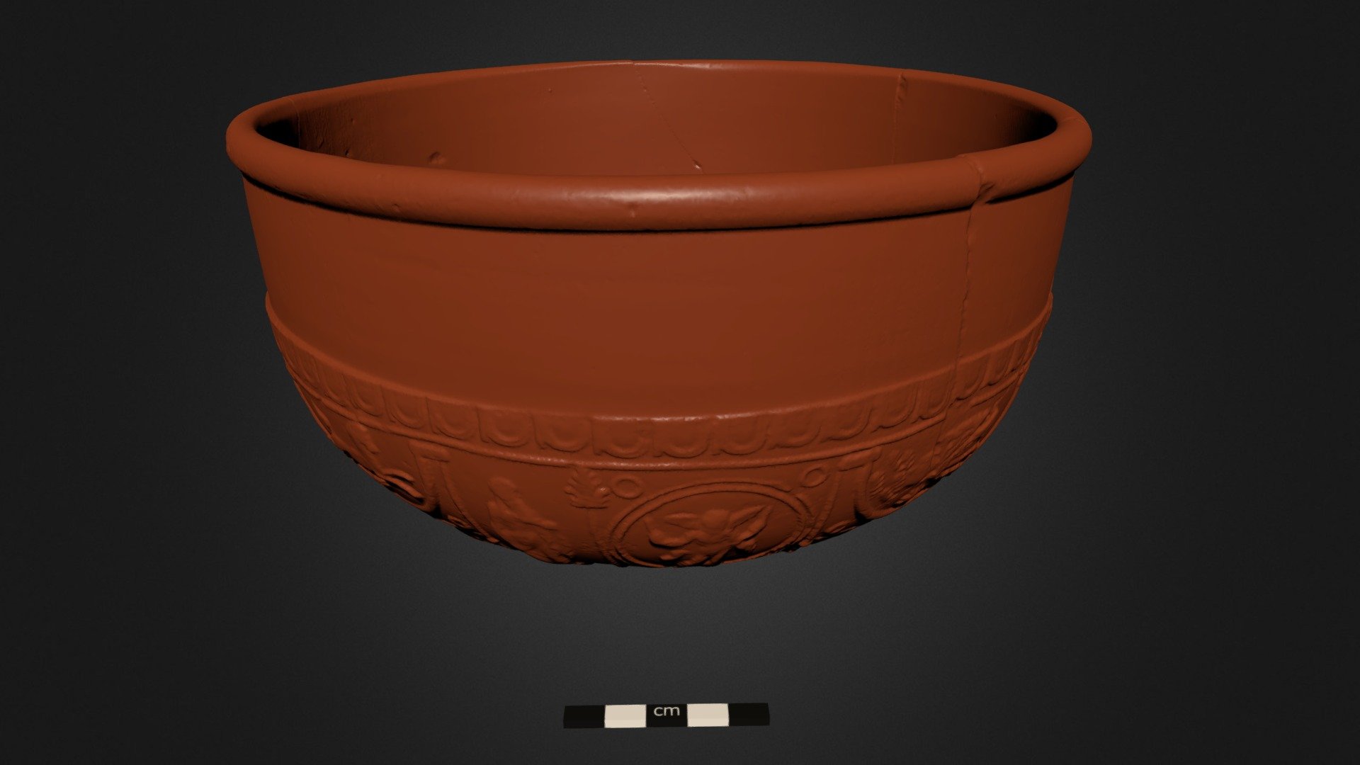 Complete Roman Samian Bowl (Terra sigillata) - 3D model by l3db6h ...