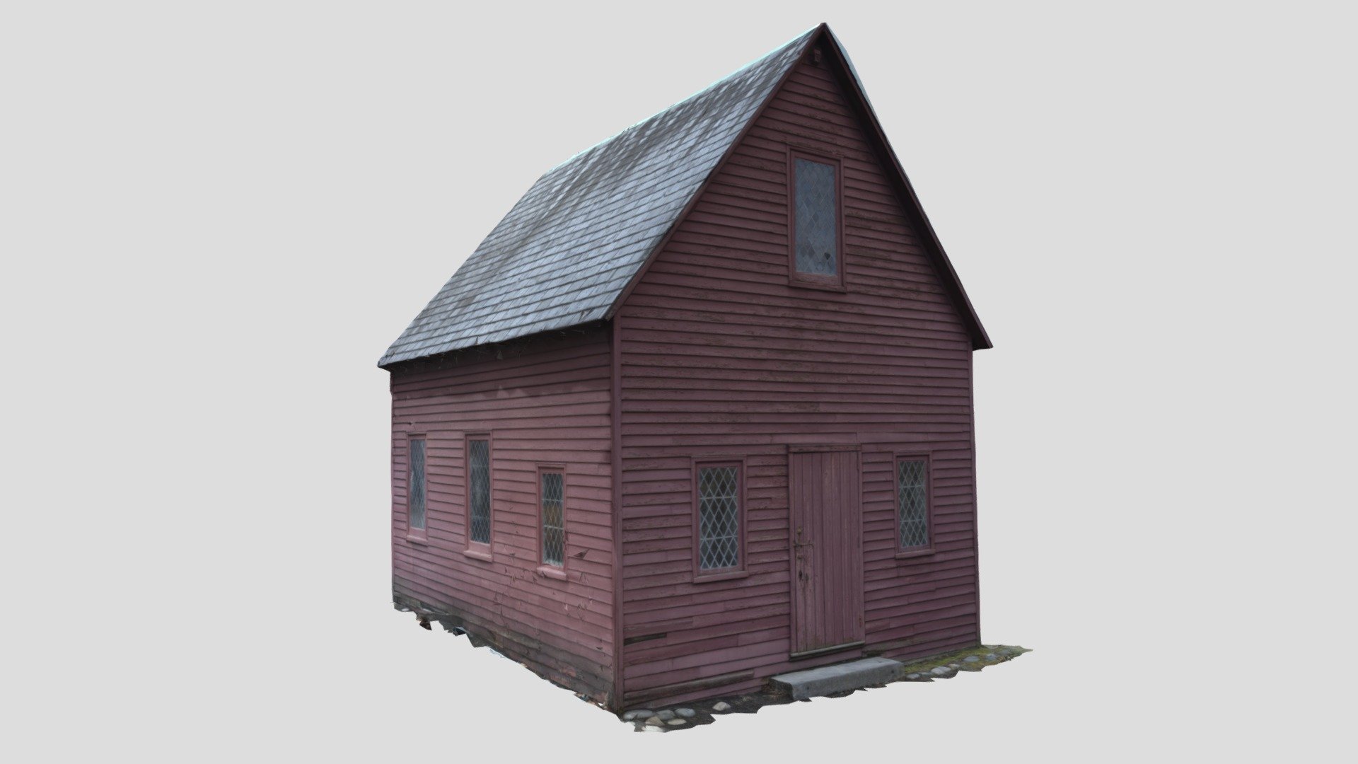 Salem Red House - 3D model by Michael.Jarvis [d41f957] - Sketchfab
