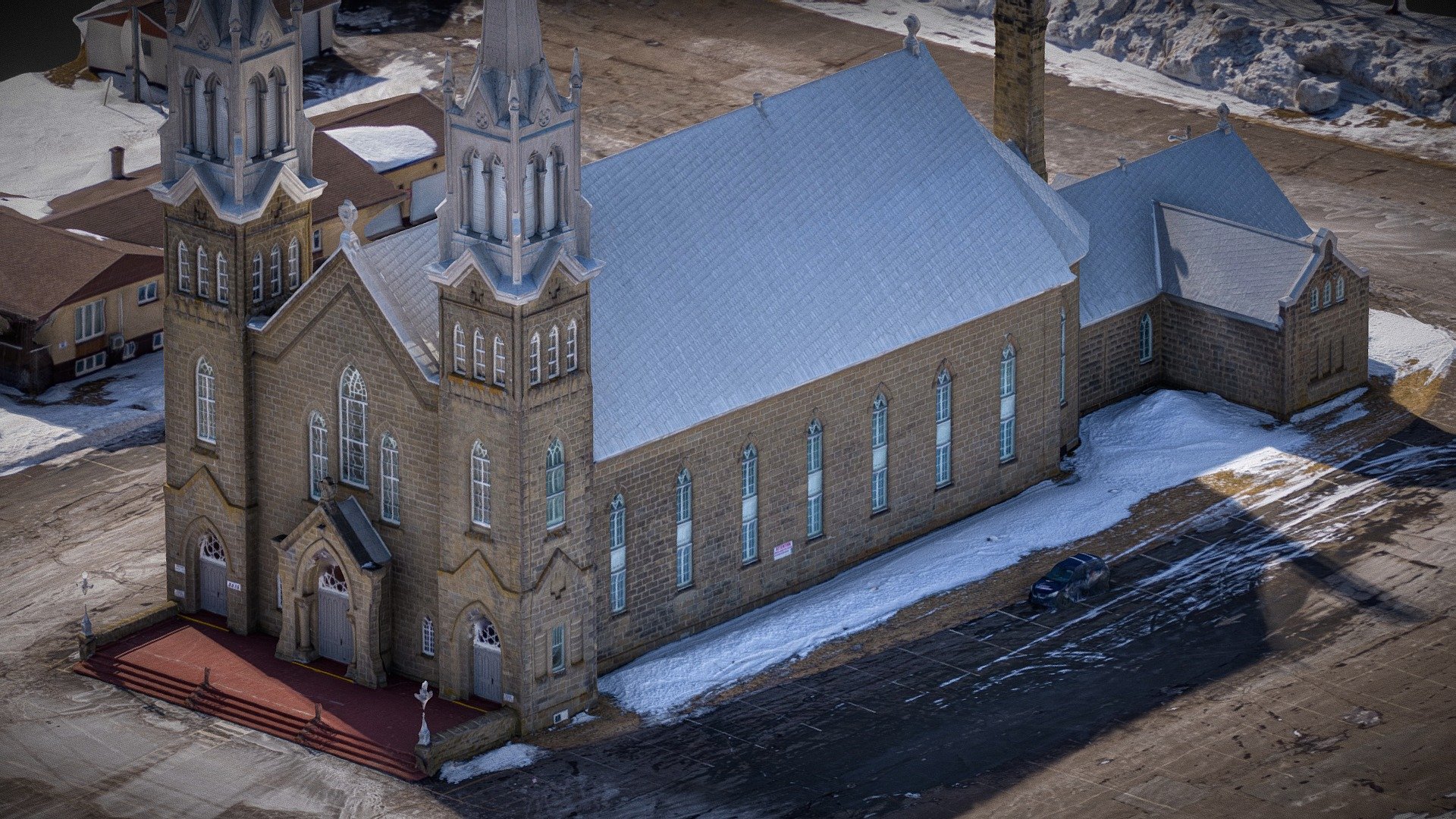Catholic Church Tracadie-Sheila, New Brunswick - Download Free 3D model ...