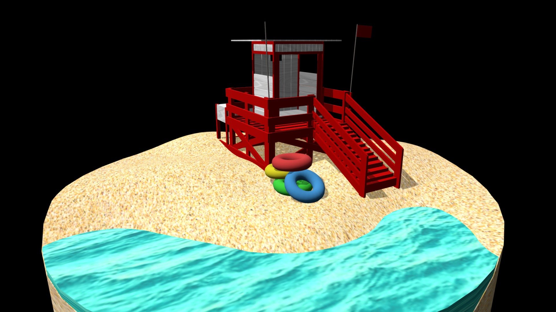 Life Guard - 3D model by cesarve14 [d423ebc] - Sketchfab