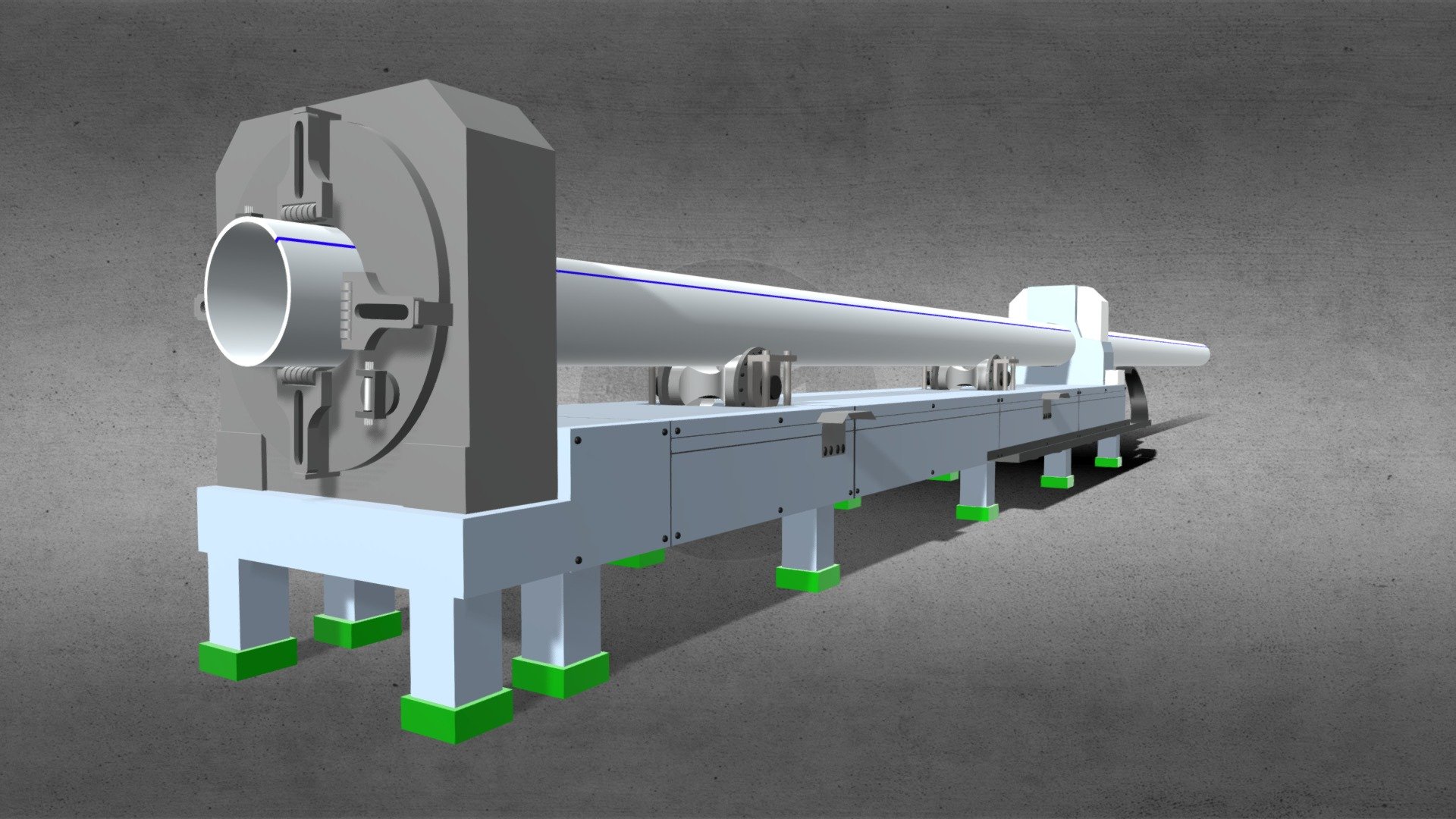 Pipe Cutting Machine - 3D model by 3DArtvividMotion Artist (@Pravin ...