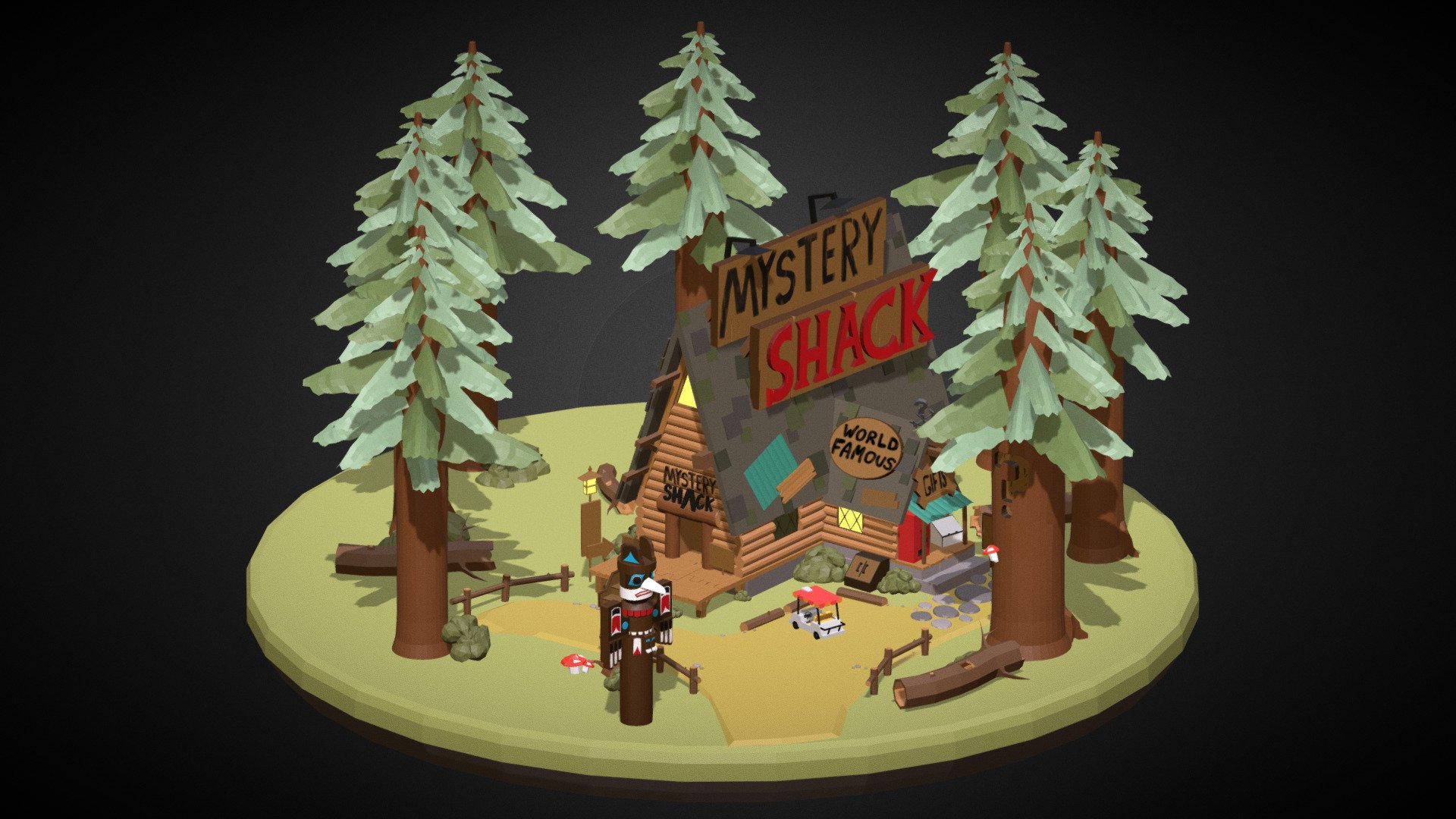 Mystery Shack - 3D model by TomaszObloj (@tomasz_obloj) [d42828b ...