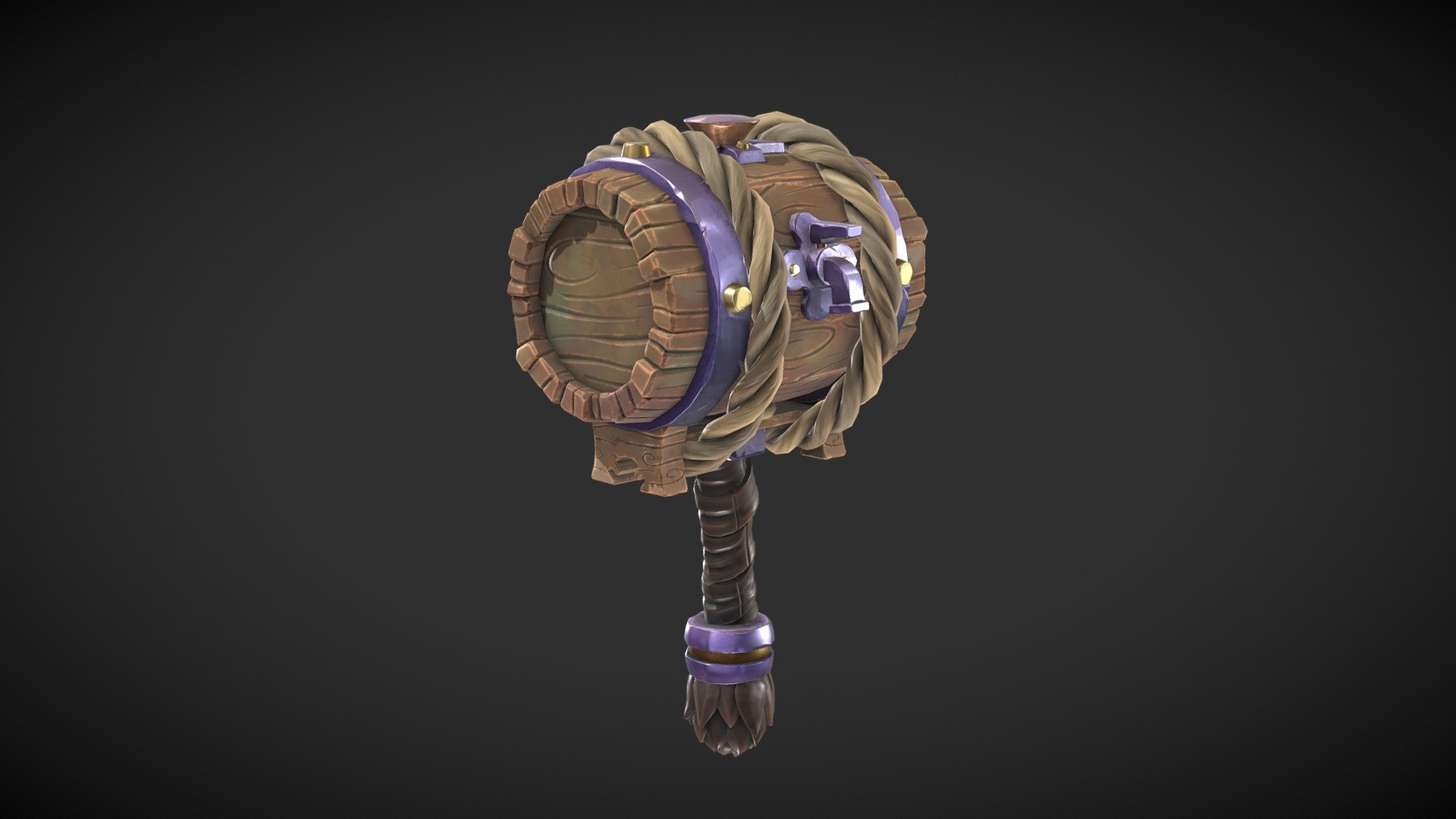 Hammer Barrel - 3D model by Tung Duong (@TungDuong) [d42af09] - Sketchfab